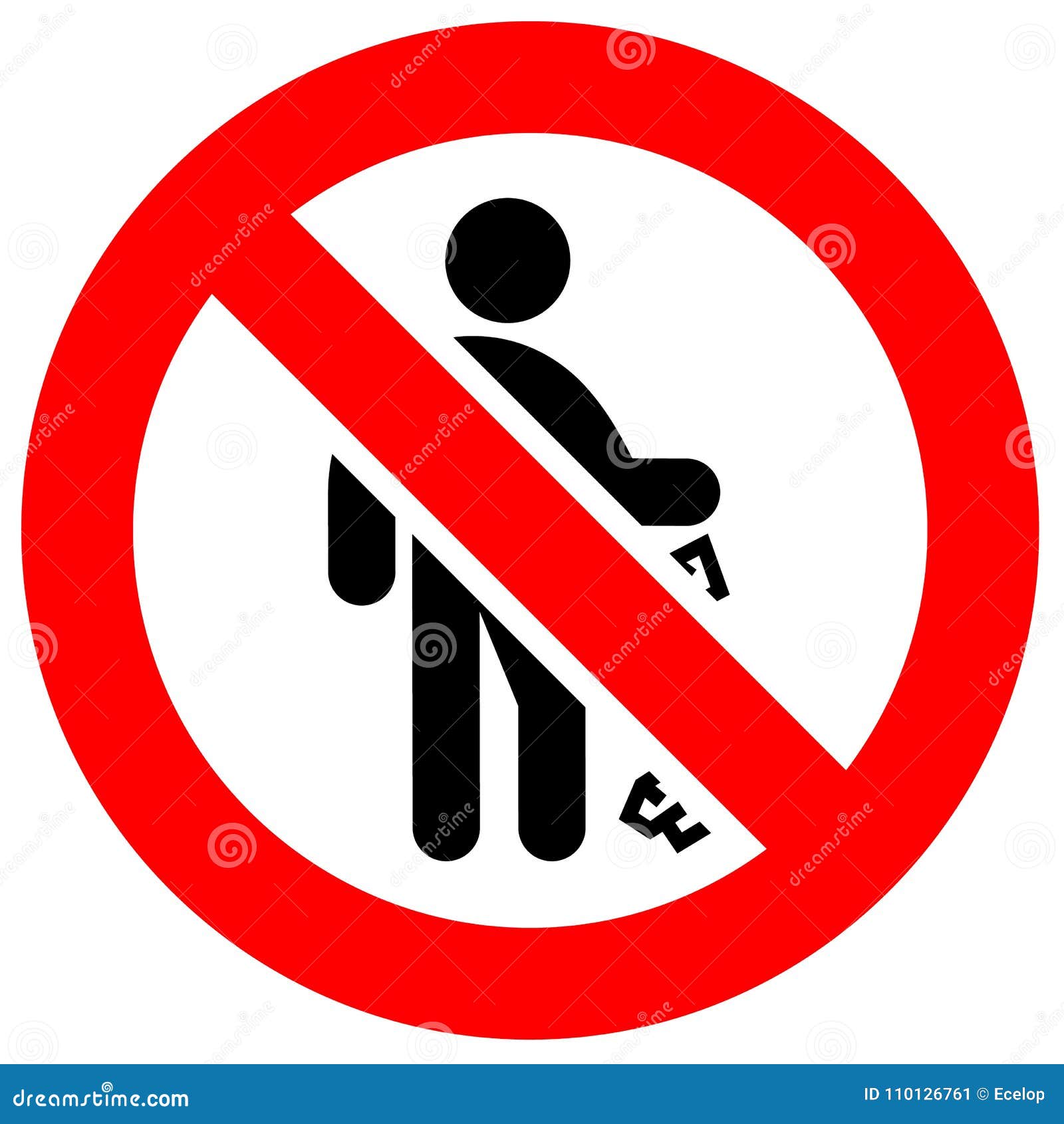 Signe De Rouge D'interdiction Illustration de Vecteur - Illustration du ...