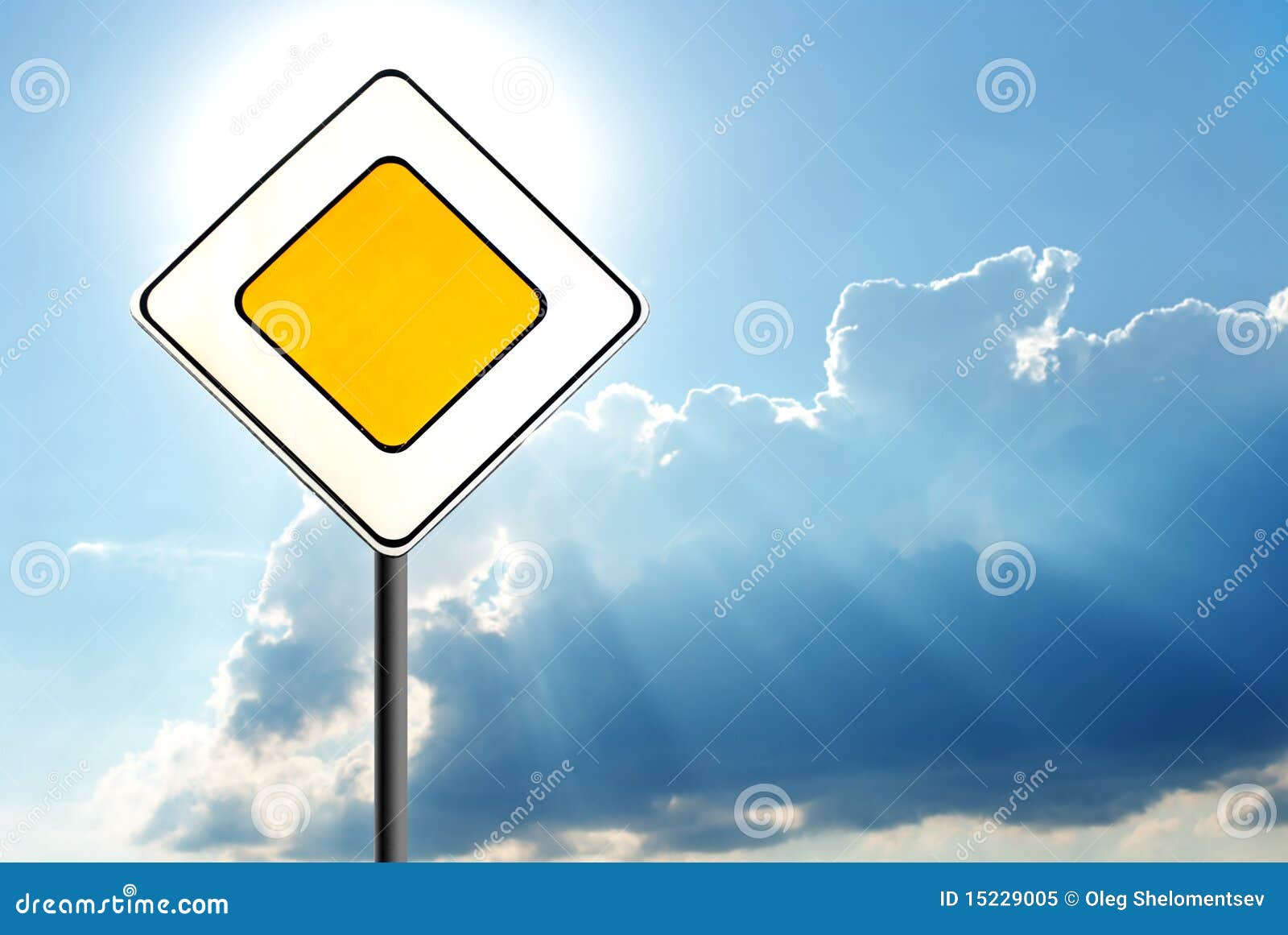 Signe de route image stock. Image du péage, losange, contrôle - 15229005