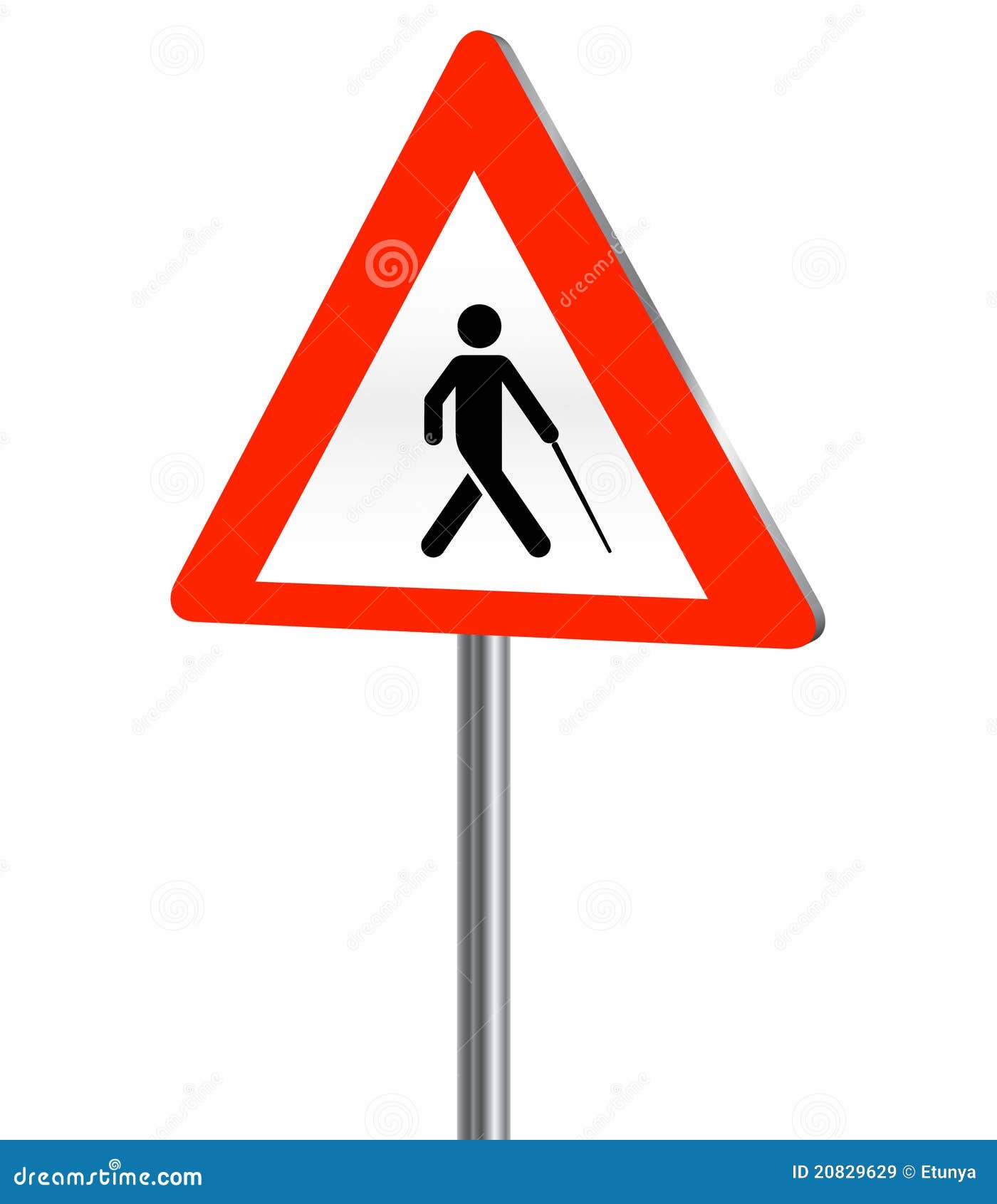 Signe De Route De Personne Borgne Illustration de Vecteur ...