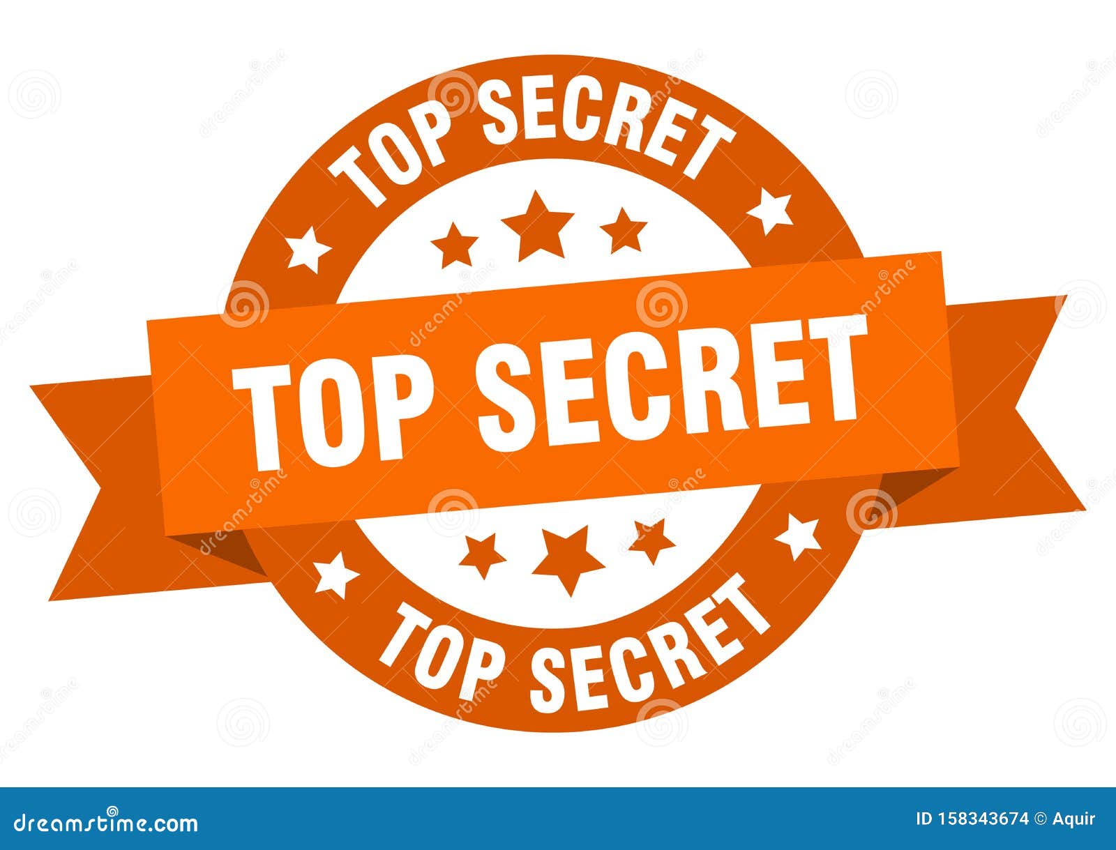 Signe de ruban top secret illustration de vecteur. Illustration du ...