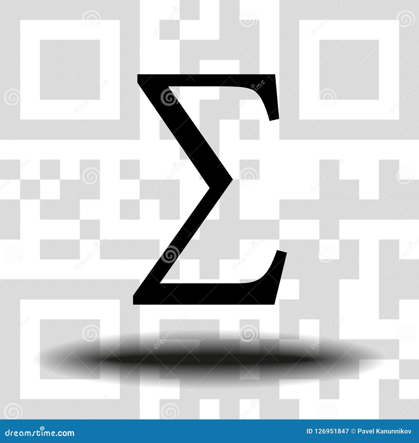 Signe de sigma de vecteur illustration de vecteur. Illustration du ...