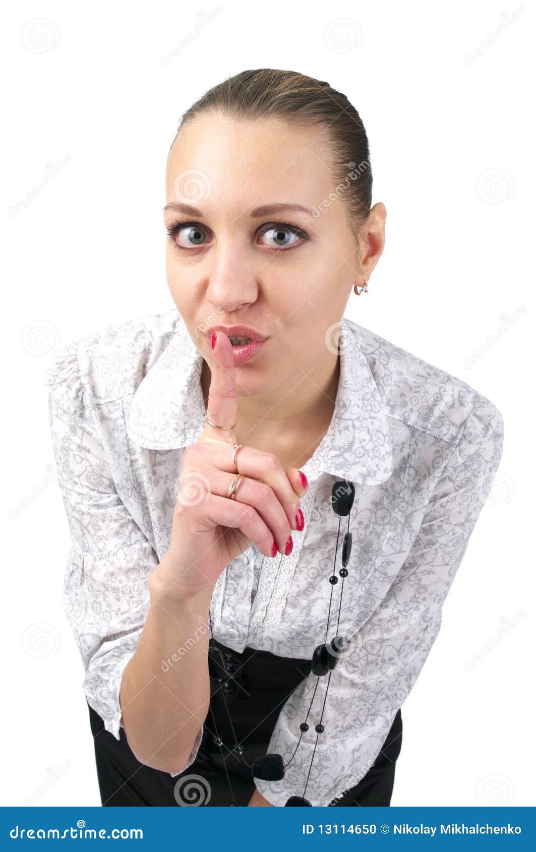 Signe de silence photo stock. Image du attrayant, muet - 13114650