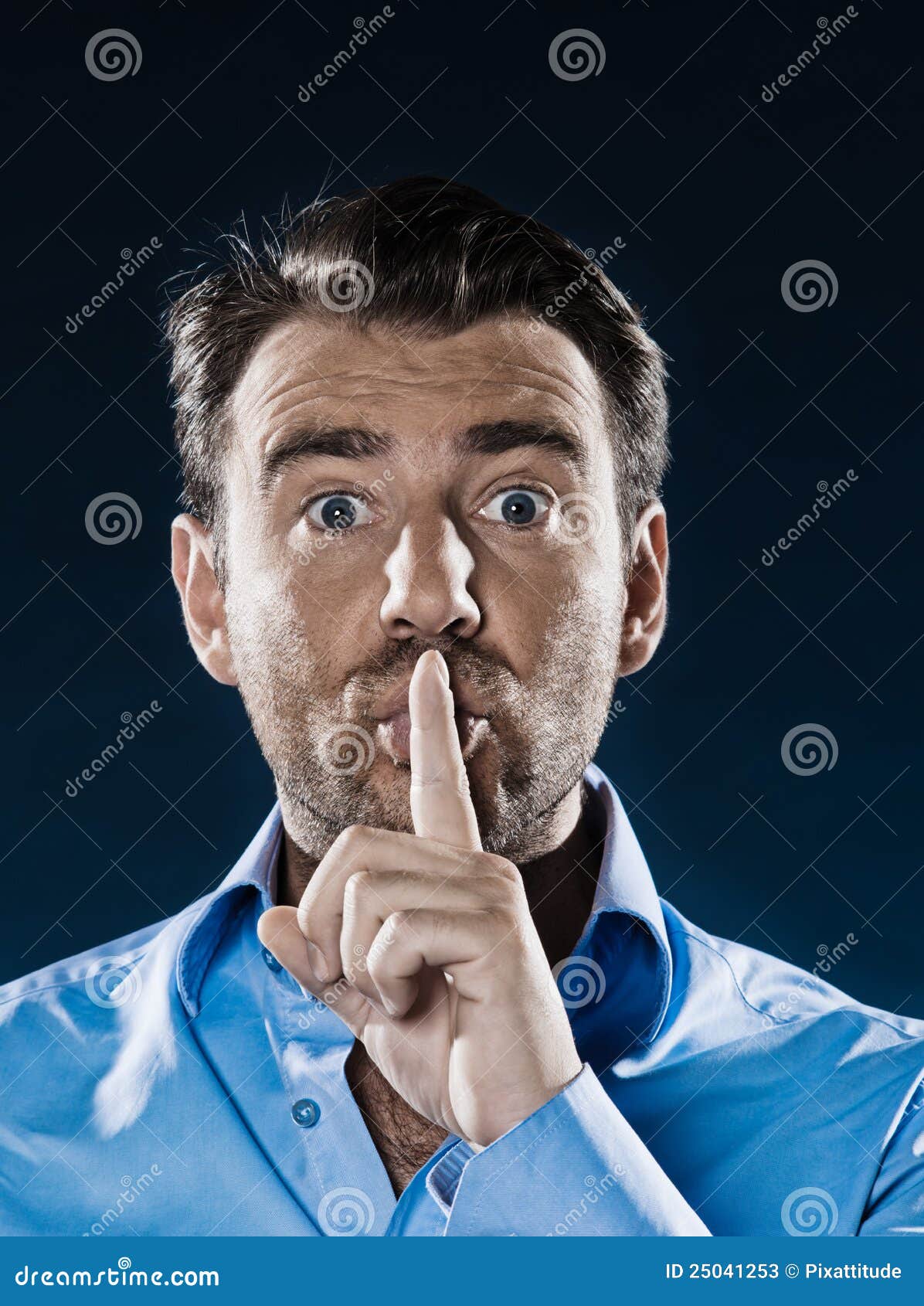 Signe De Silence De Verticale D'homme Image stock - Image du verticale ...
