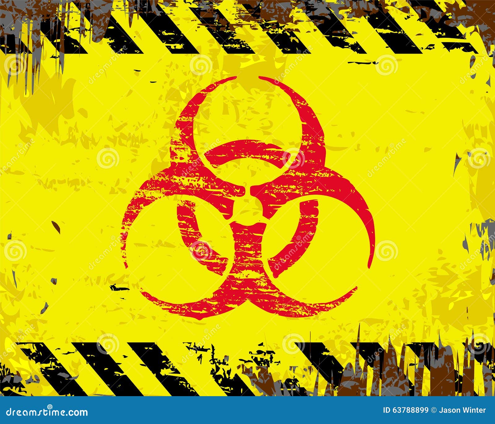 Signe De Symbole De Biohazard Illustration de Vecteur - Illustration du ...