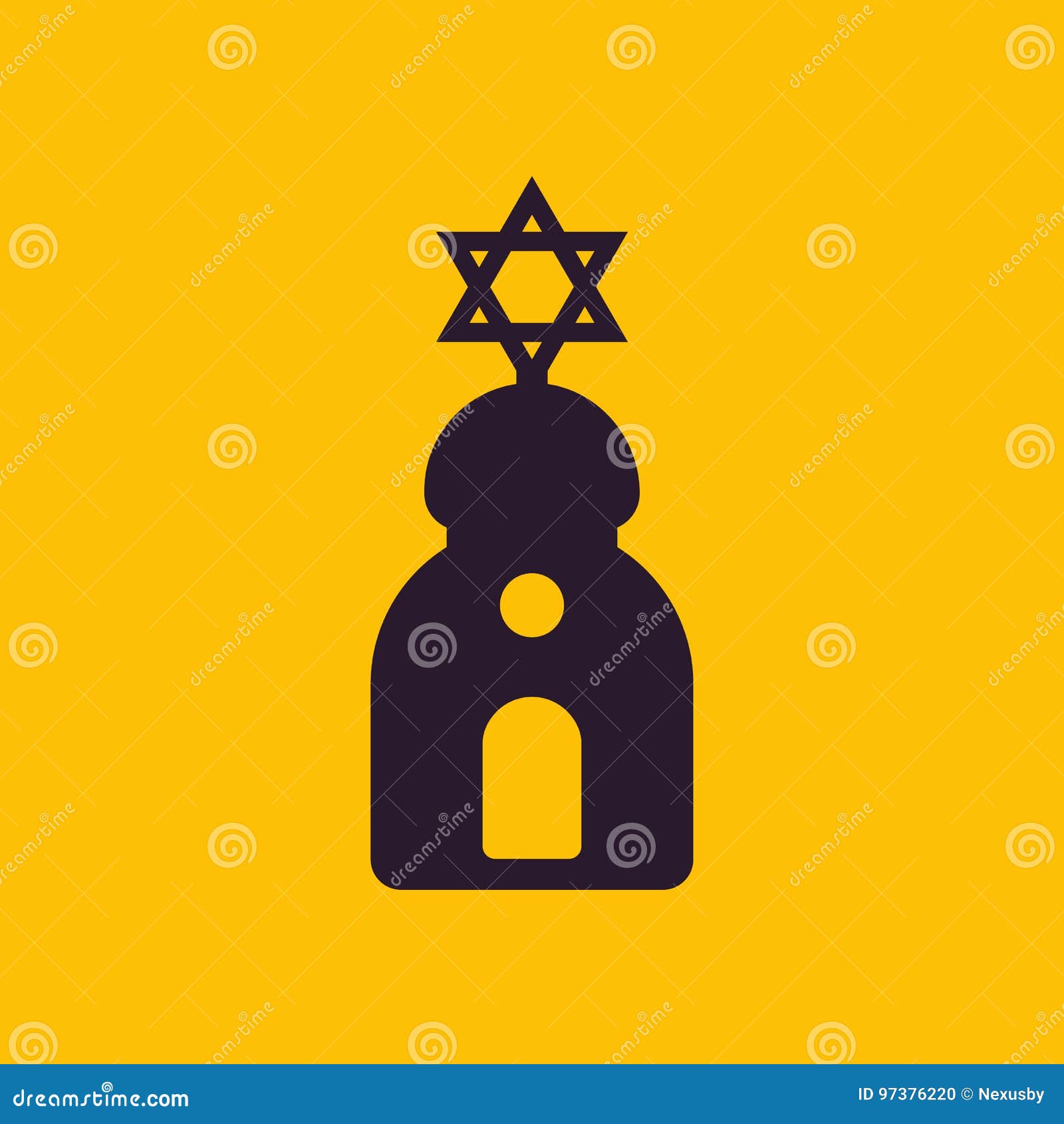 Signe De Synagogue, Icône Simple Illustration de Vecteur - Illustration ...