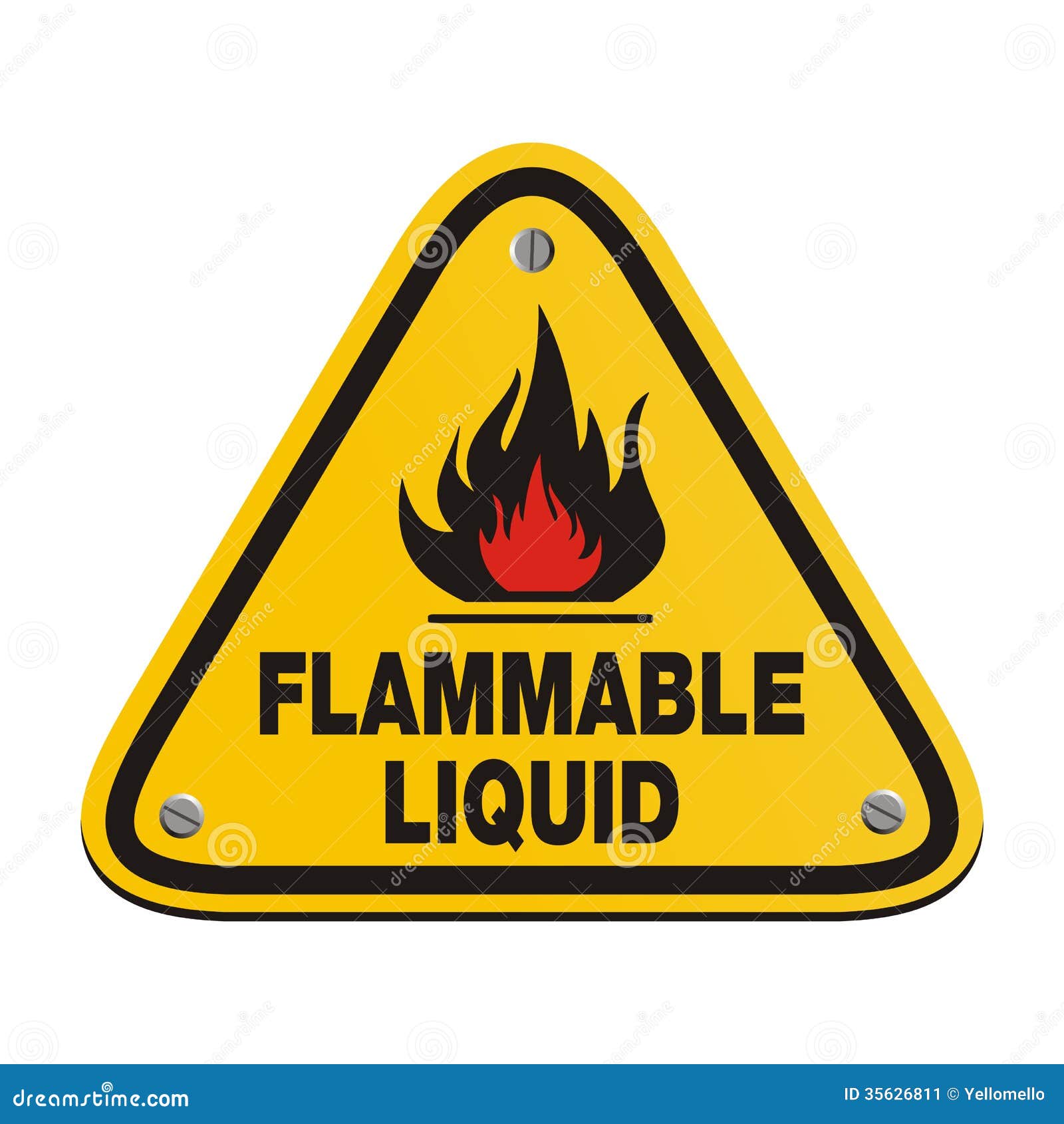 Signe De Triangle - Liquide Inflammable Illustration Stock ...