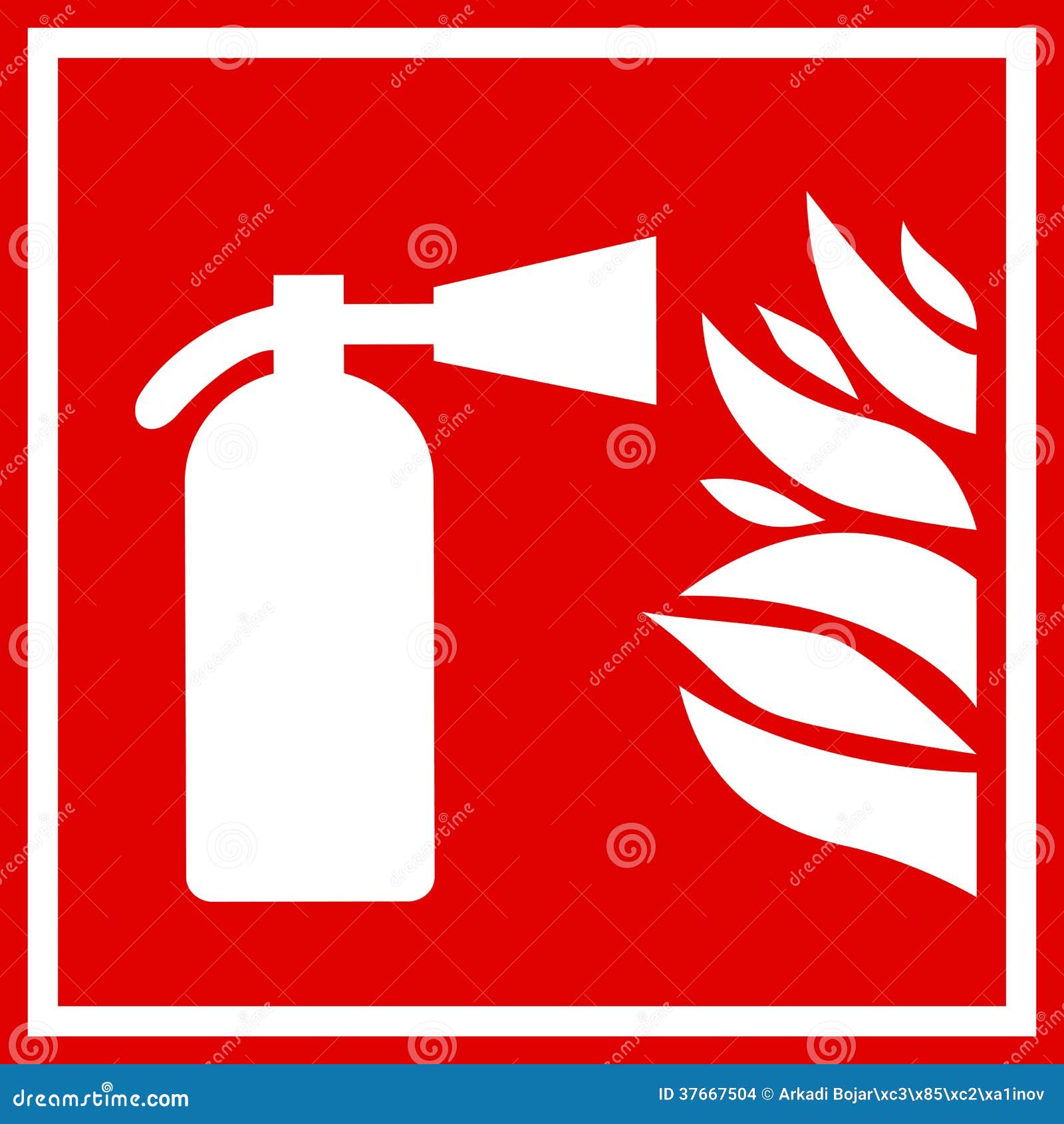 Signe De Vecteur D'extincteur Illustration de Vecteur - Illustration du ...