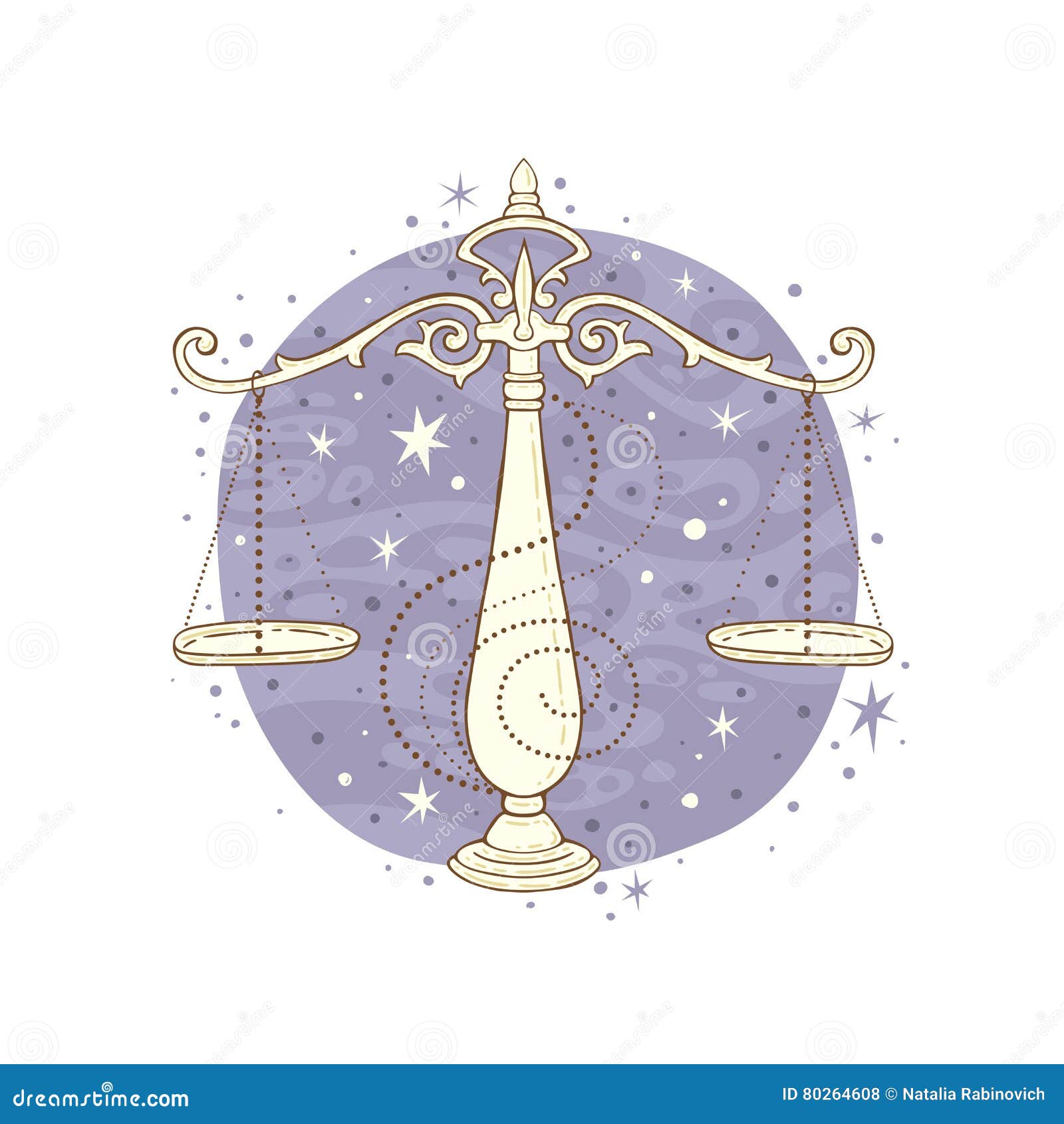 Signe De Zodiaque De Balance Illustration de Vecteur - Illustration du ...