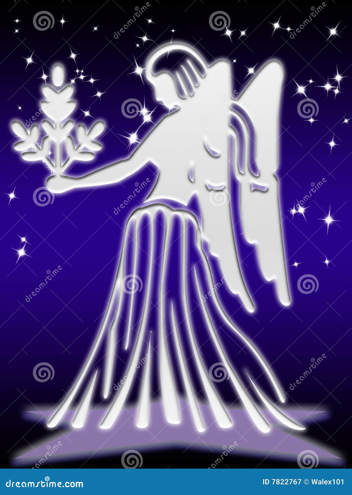 Signe De Zodiaque De Vierge Photographie stock libre de droits - Image ...