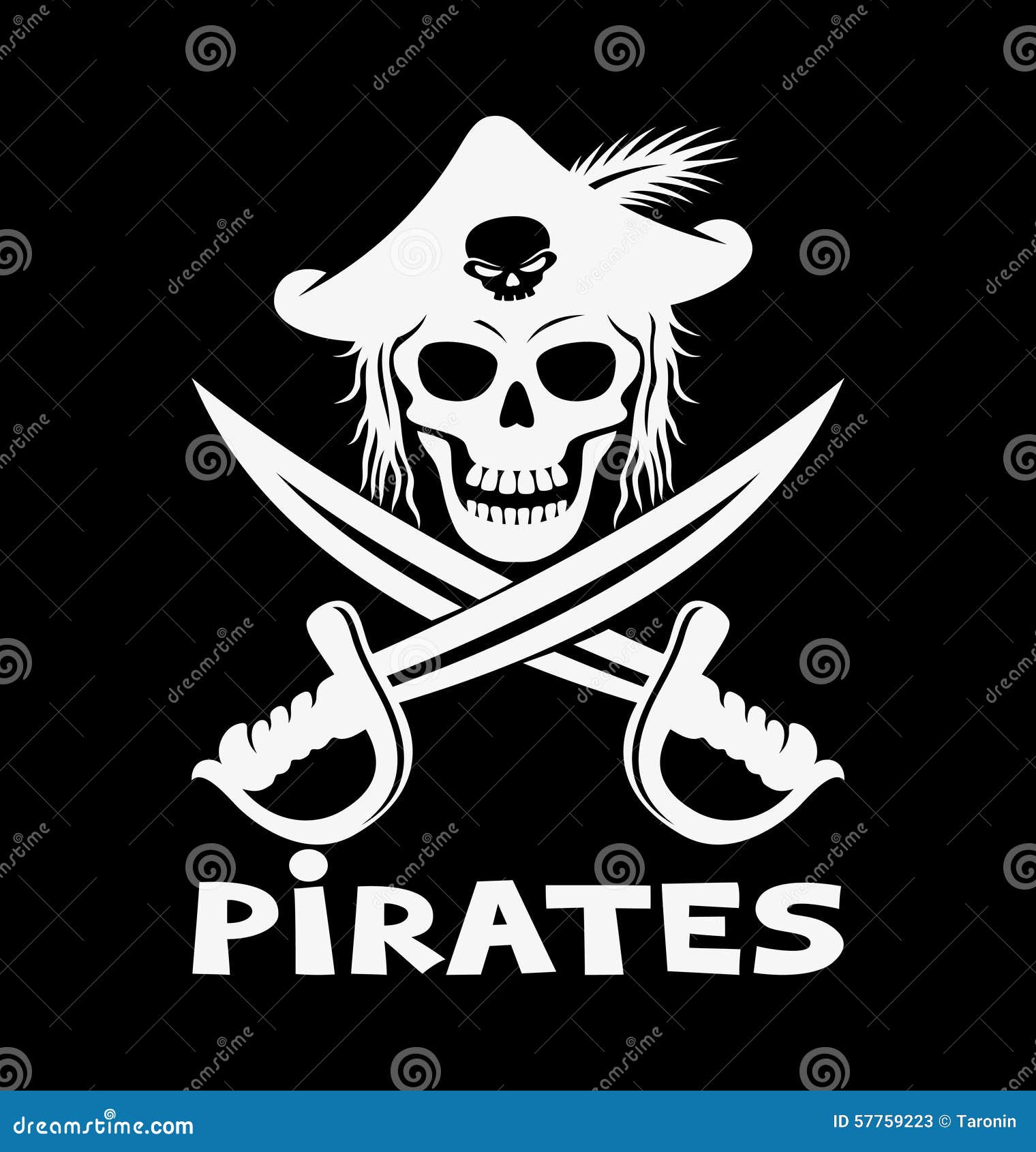 Signe des pirates illustration de vecteur. Illustration du illustration ...