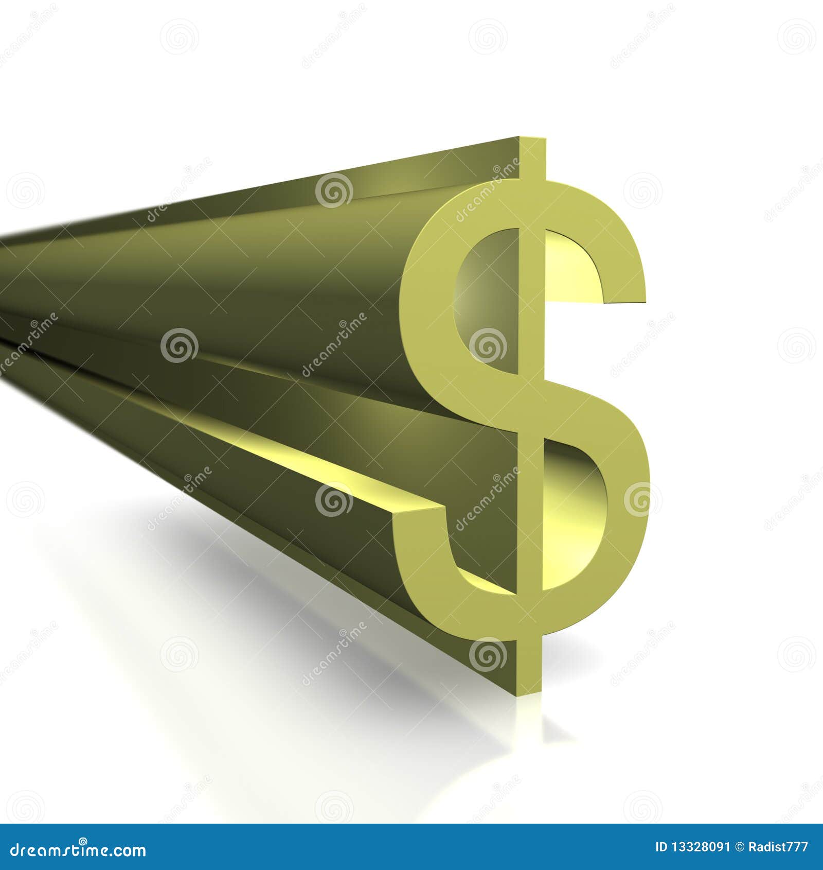 Signe du dollar illustration stock. Illustration du dollar - 13328091
