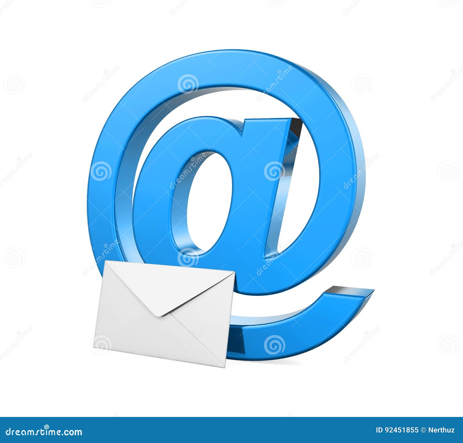 Signe Et Enveloppe D'email D'isolement Illustration Stock ...
