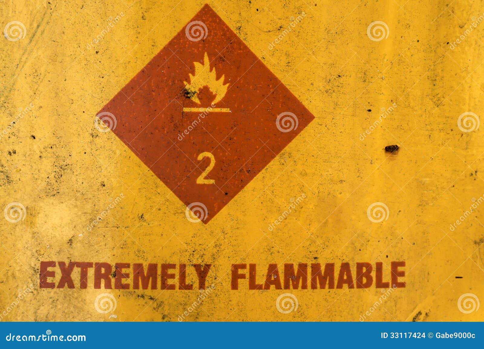 Signe Extrêmement Inflammable Photo stock - Image of danger, protection ...