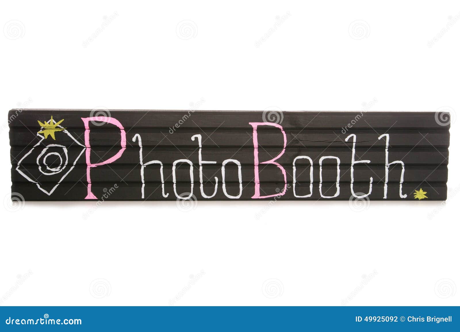 Signe Fait Main De Photobooth De Tableau Photo stock - Image du ...