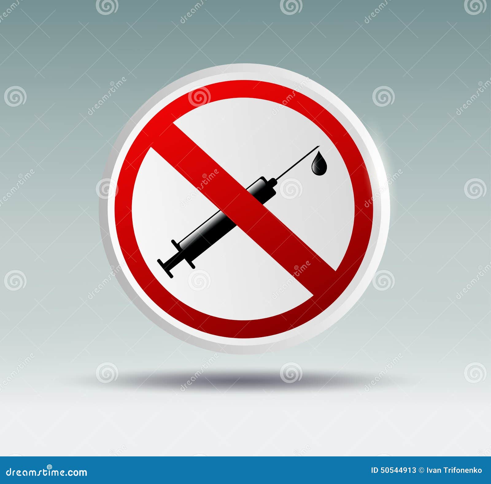 Signe Indiquant L'interdiction Des Drogues Illustration de Vecteur ...