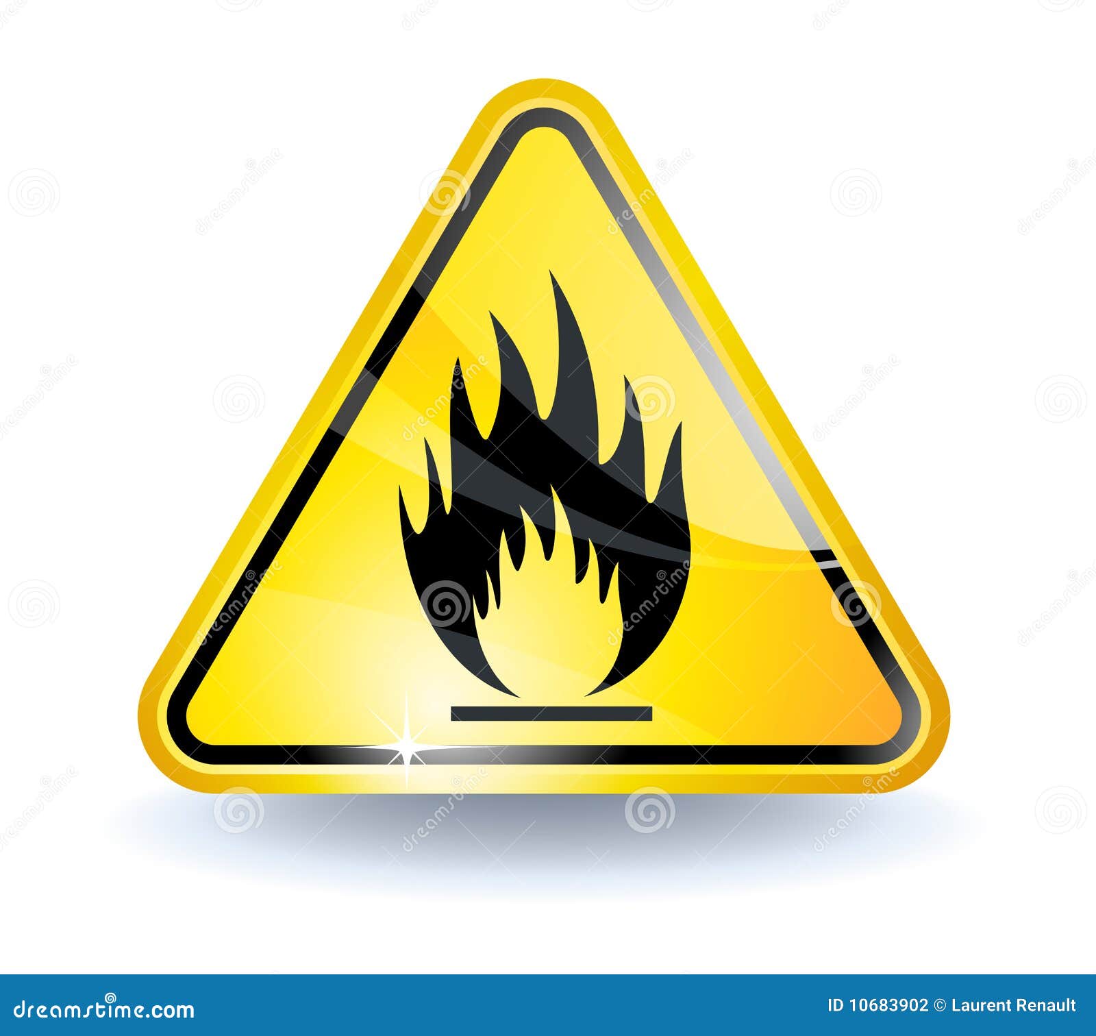 Signe inflammable illustration de vecteur. Illustration du couleur ...