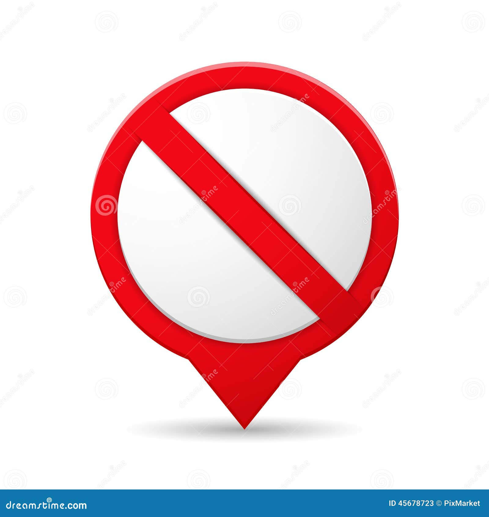 Signe interdit illustration de vecteur. Illustration du arrêt - 45678723