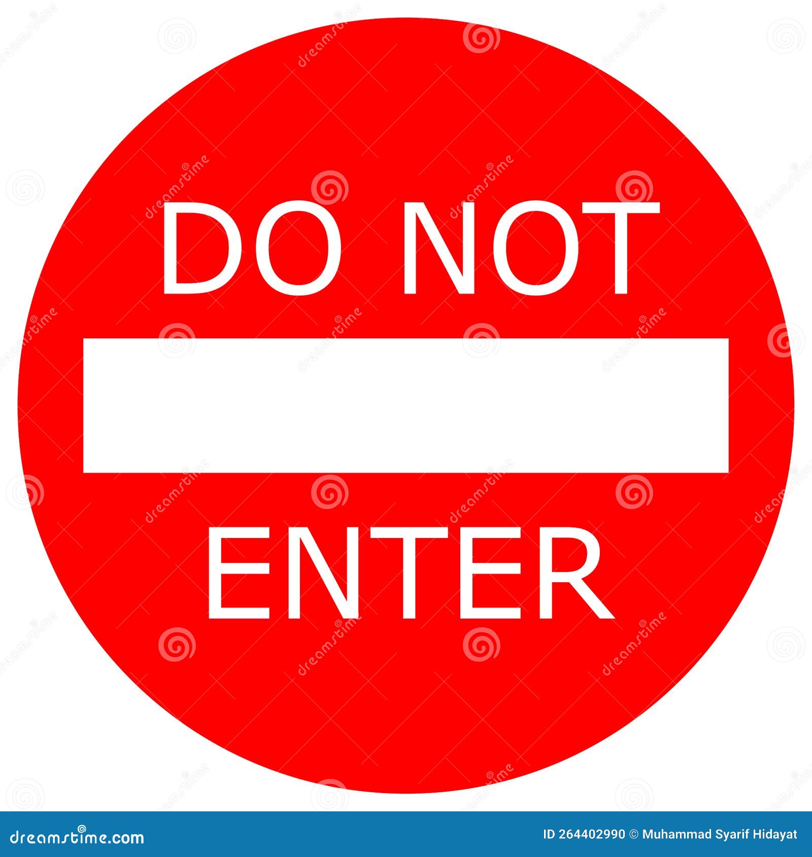 Signe Interdit. Ne Pas Entrer. Illustration Vectorielle. Illustration ...