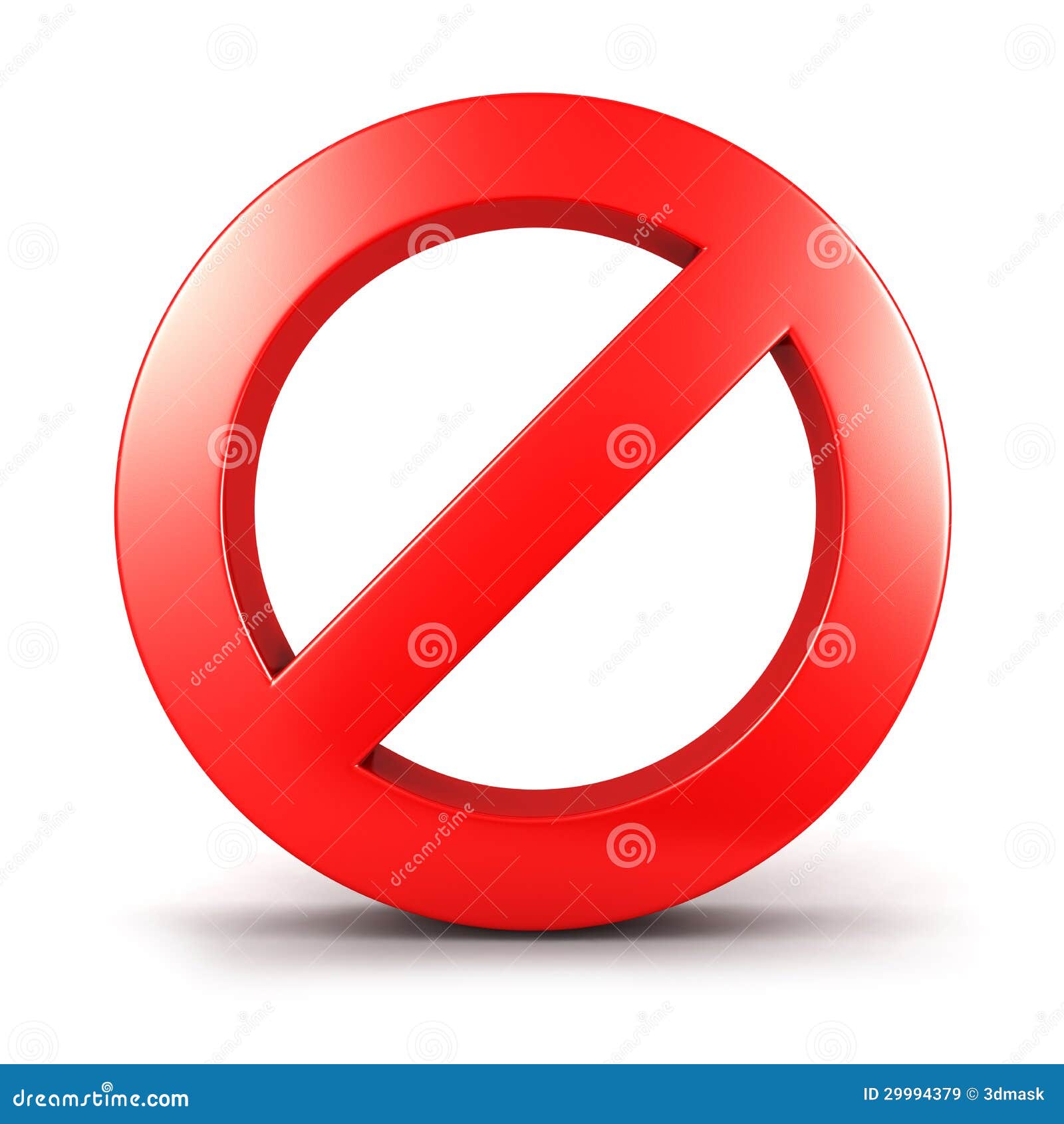 Signe interdit par 3d illustration stock. Illustration du dessins ...