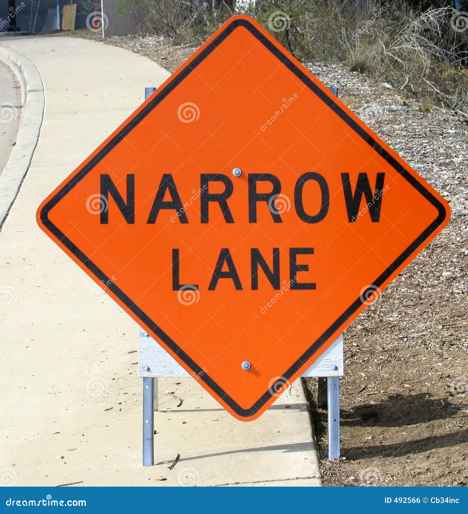 Signe orange photo stock. Image of route, idée, placer - 492566