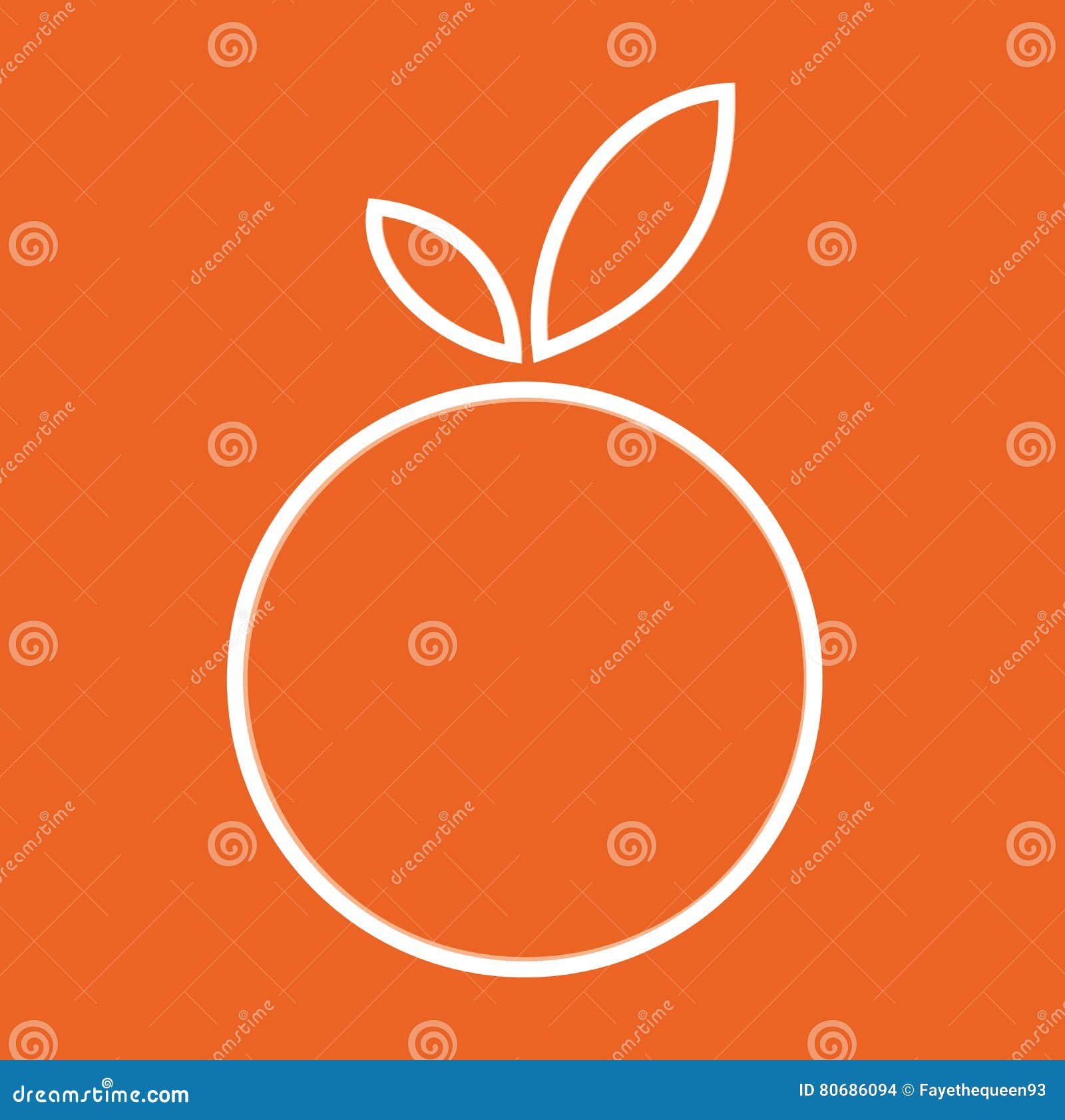 Signe Orange D'Eco De Fruit Illustration de Vecteur - Illustration du ...
