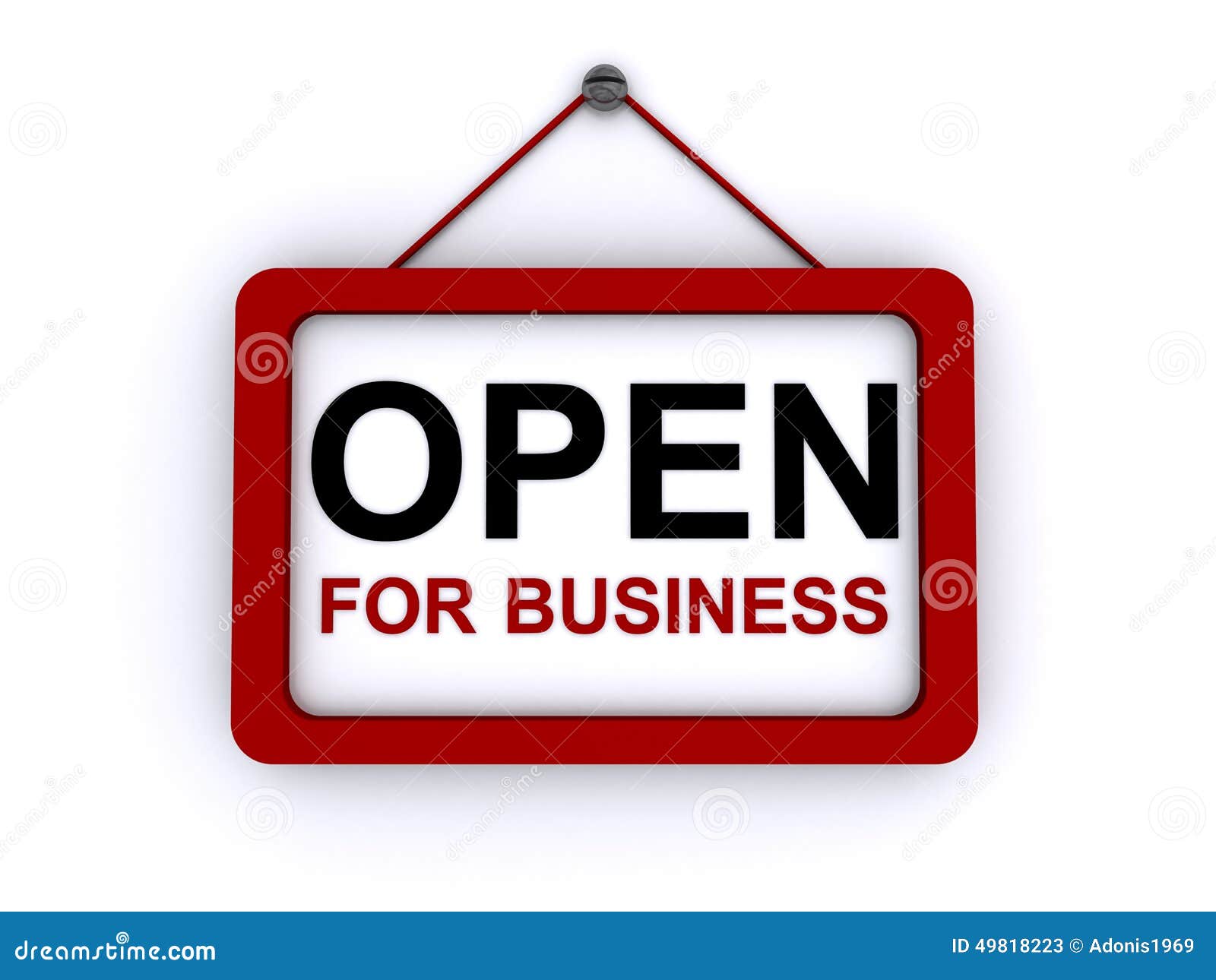 Signe ouvert d'affaires illustration stock. Illustration du ...