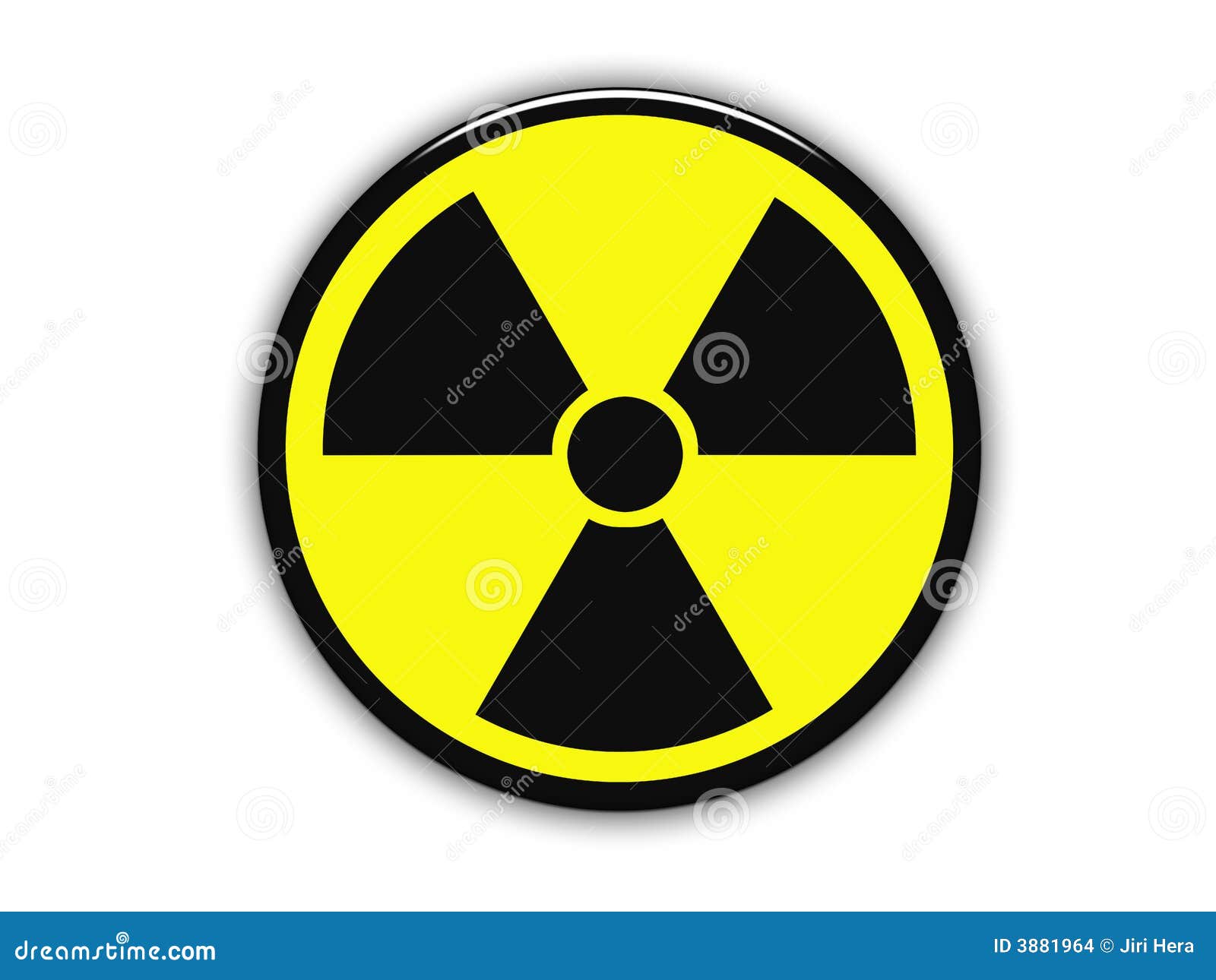 Signe radioactif jaune illustration stock. Illustration du maladie ...