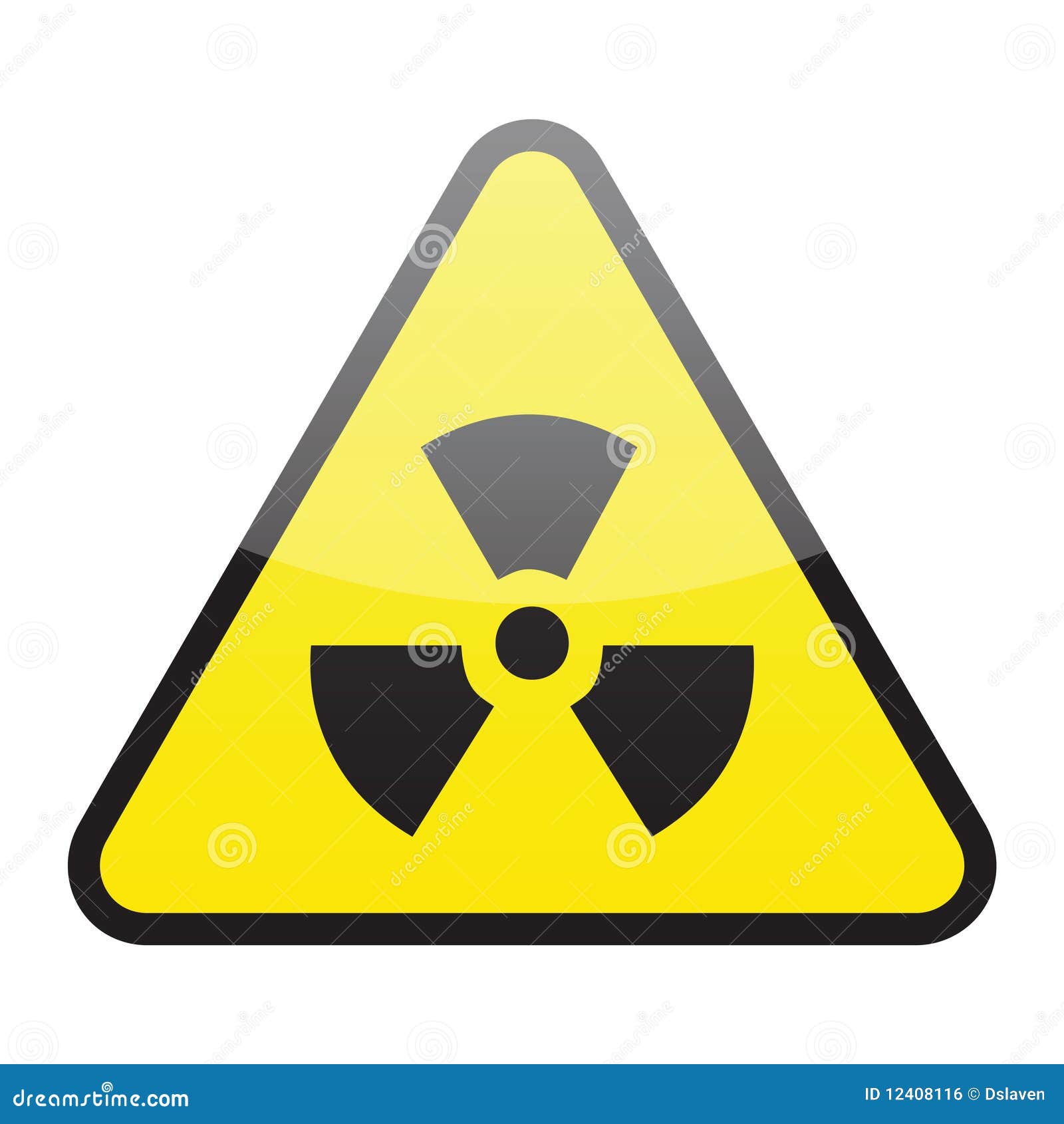 Signe radioactif (vecteur) illustration de vecteur. Illustration du ...