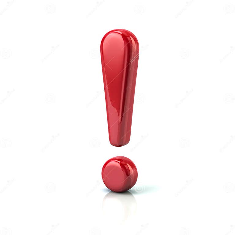Signe Rouge De Point D'exclamation Illustration Stock - Illustration du ...
