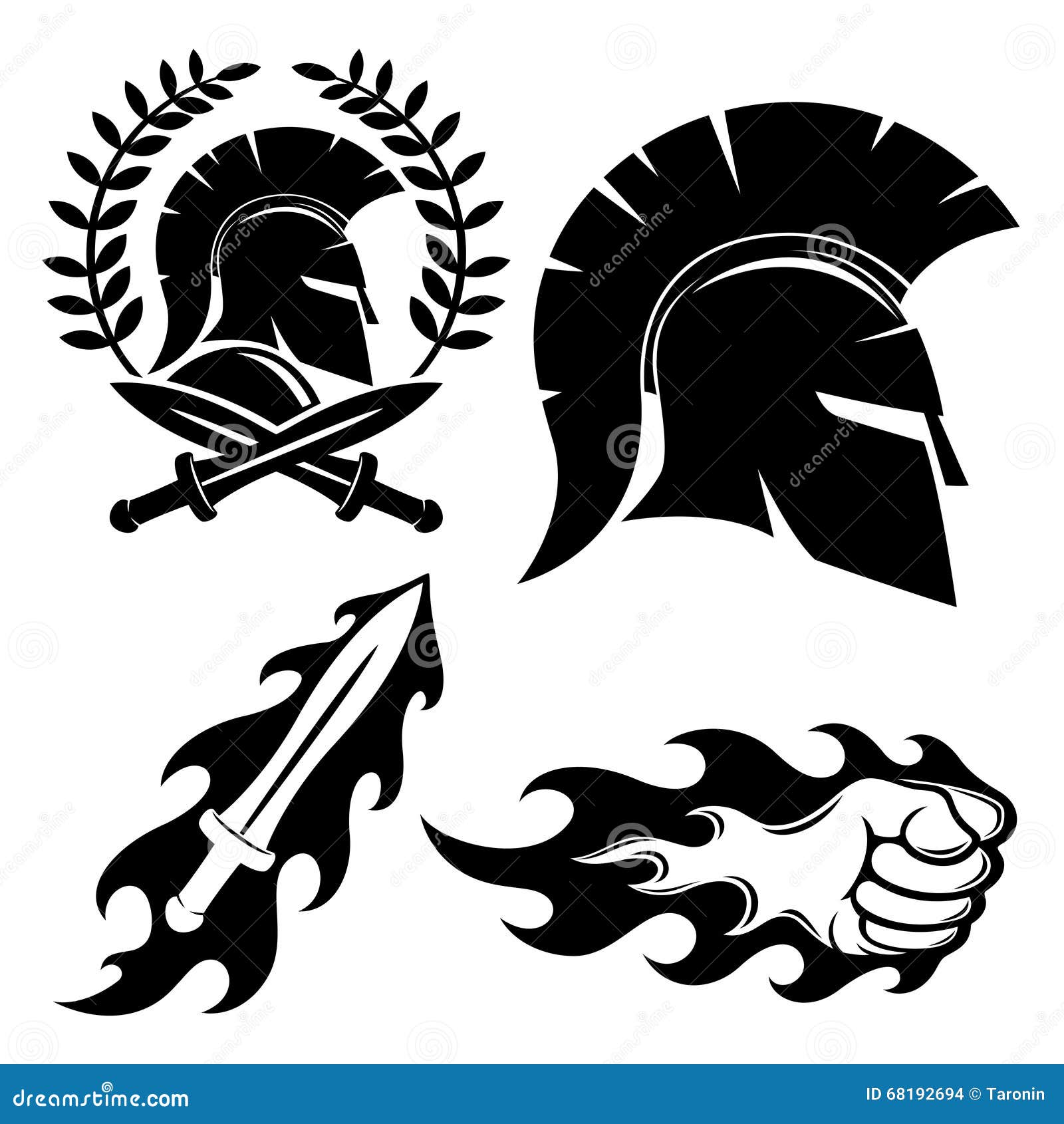 Logo Spartiate De Casque Illustration De Vecteur Illustration Du