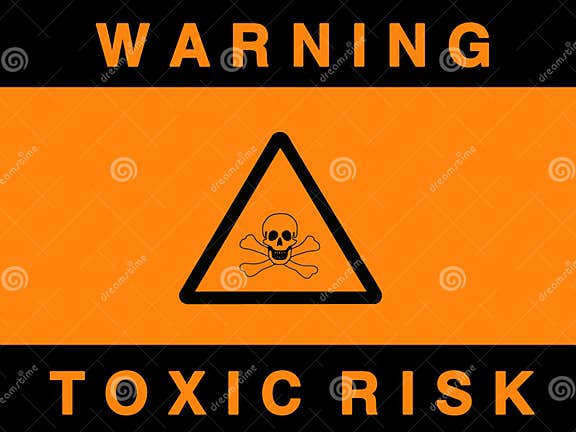 Signe toxique de risque illustration stock. Illustration du nocif - 2902491
