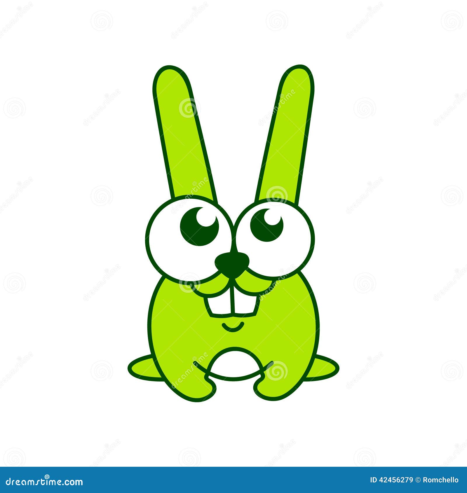Signe vert de lapin illustration stock. Illustration du marque - 42456279