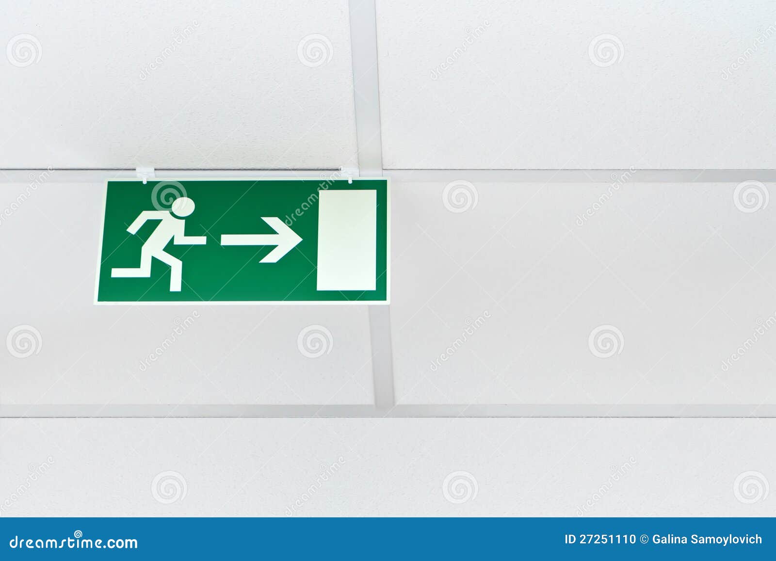 Signe Vert De Sortie De Secours Photo stock - Image du sécurité ...