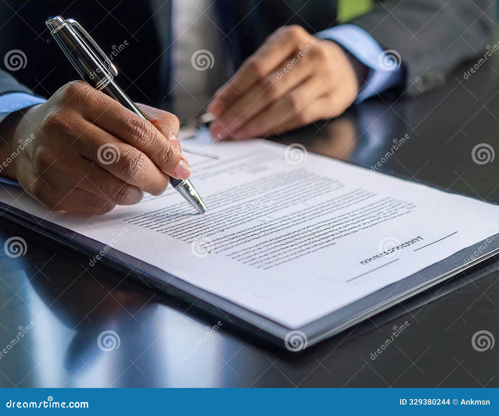 Signed Agreement Document, Symbolizing Contracts, Legal Binding, and ...