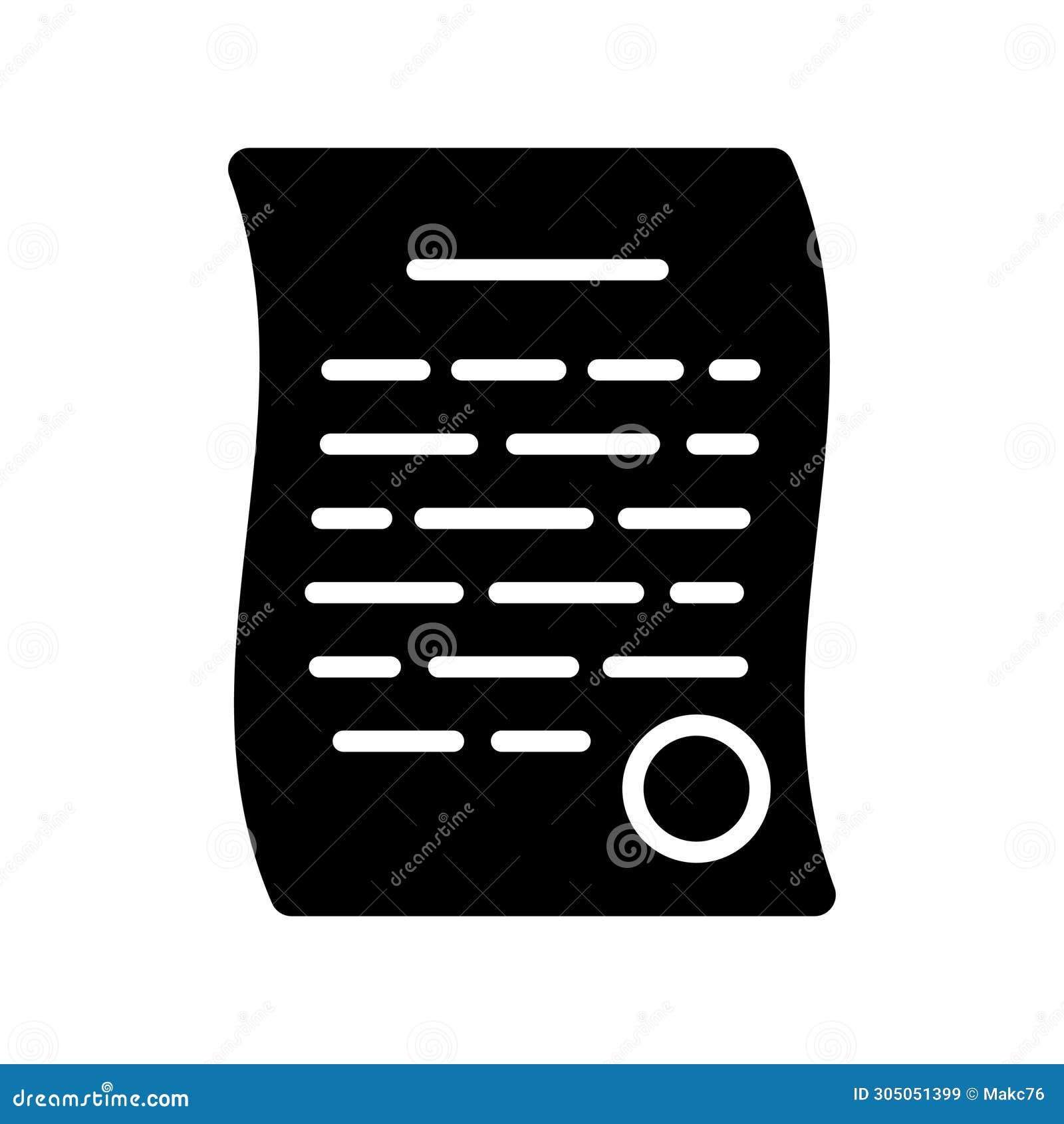 Signed Contract Icon. the Form of Document Stock Illustration ...