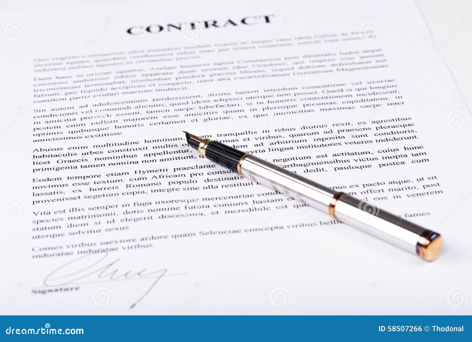 Signed contract stock photo. Image of background, business - 58507266 Signed contract stock photo. Image of background, business - 58507266