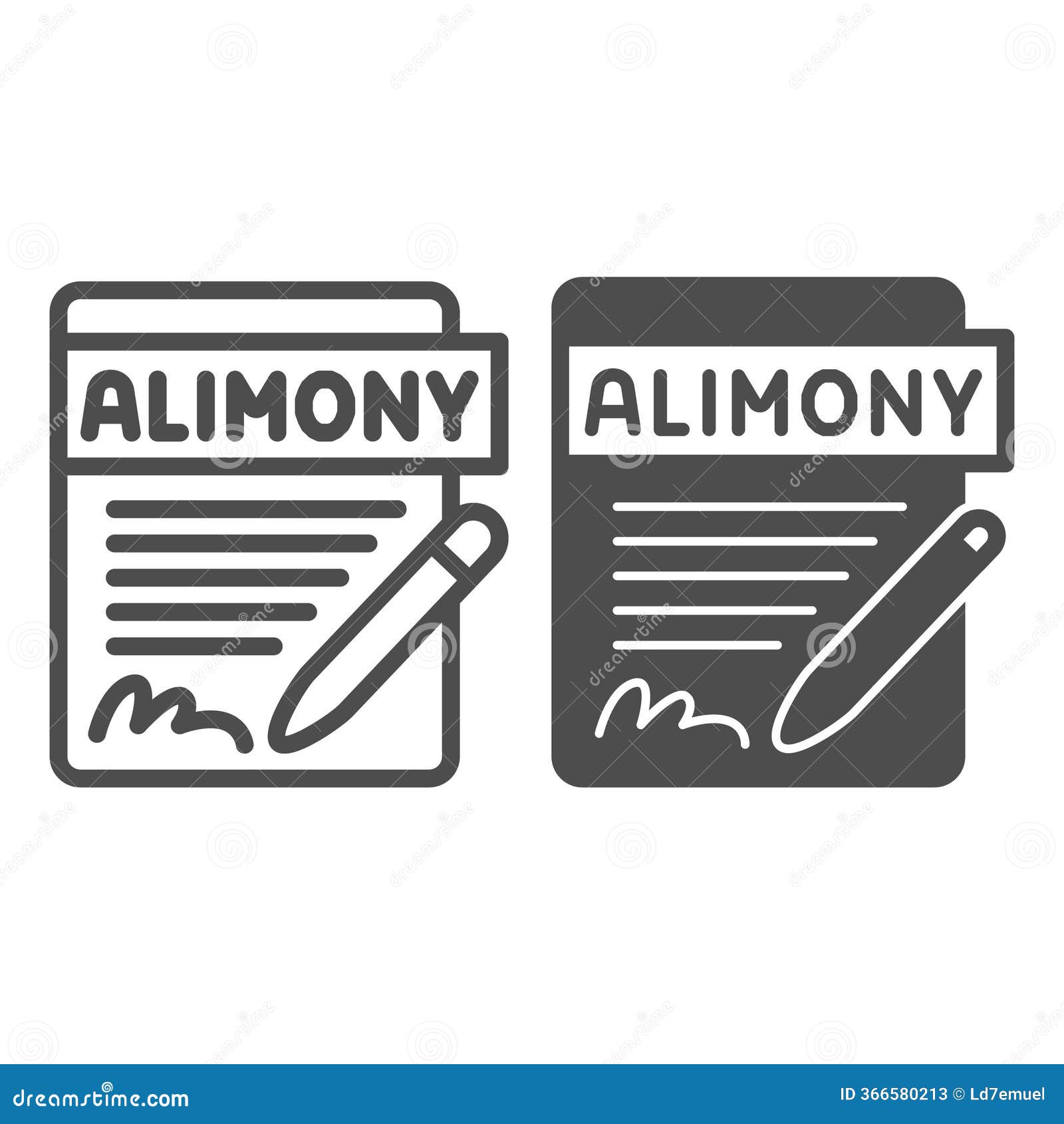 Alimony Royalty-Free Illustration | CartoonDealer.com #233842746