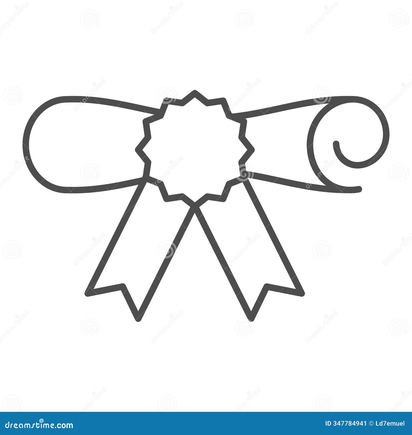 Signed Document Paper Thin Line Icon, Knowledge Concept. Vector ...