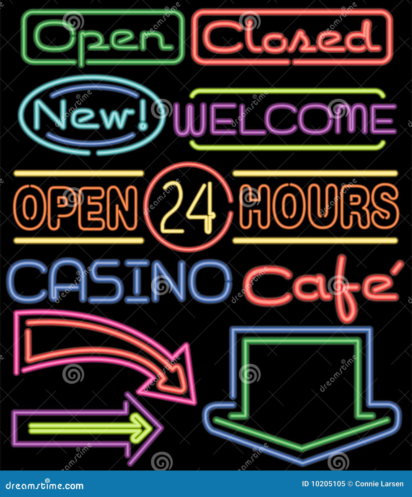 Signes au néon d'AI illustration de vecteur. Illustration du couleurs ...