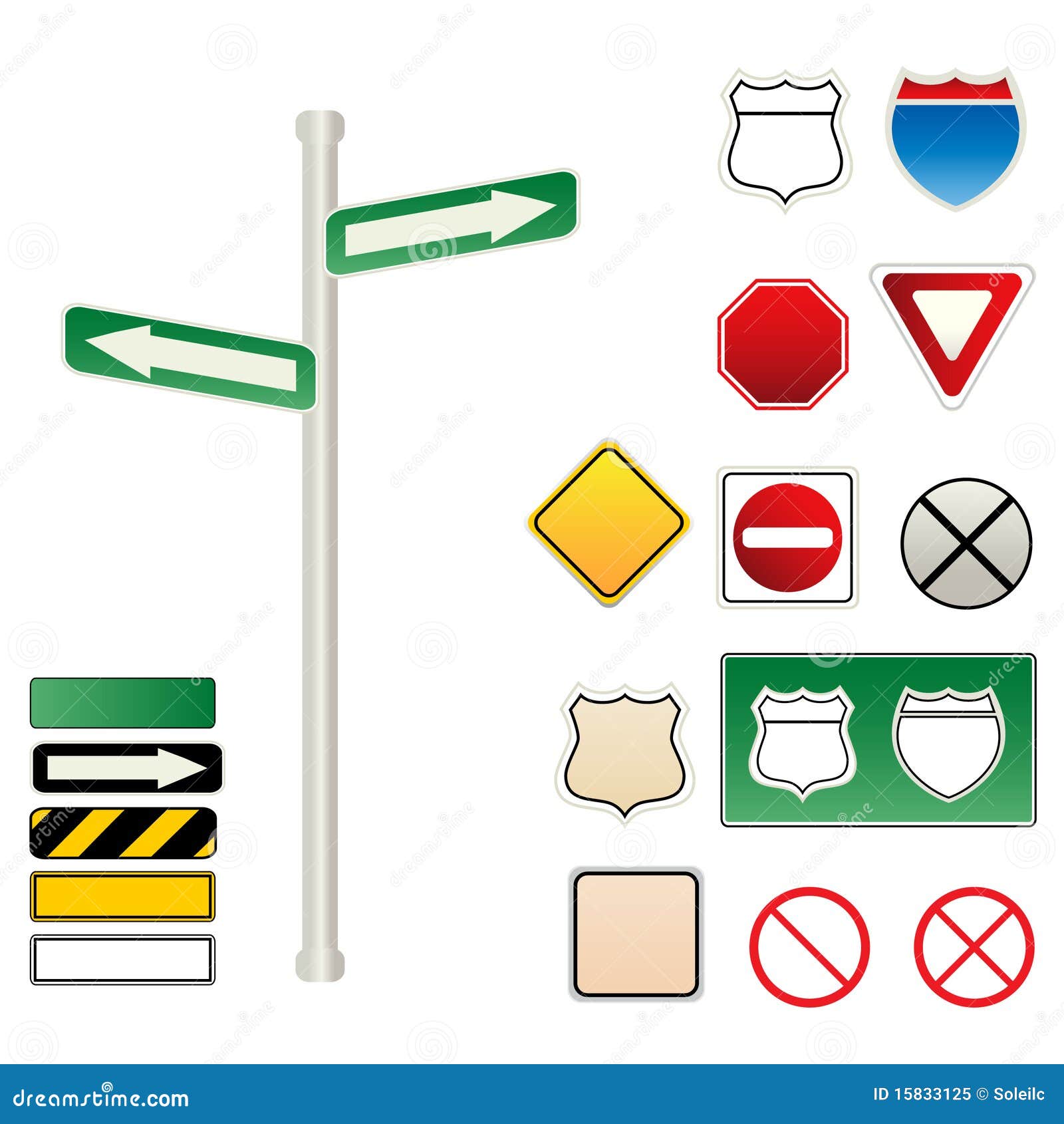 Signes De Circulation Et De Route Illustration de Vecteur ...