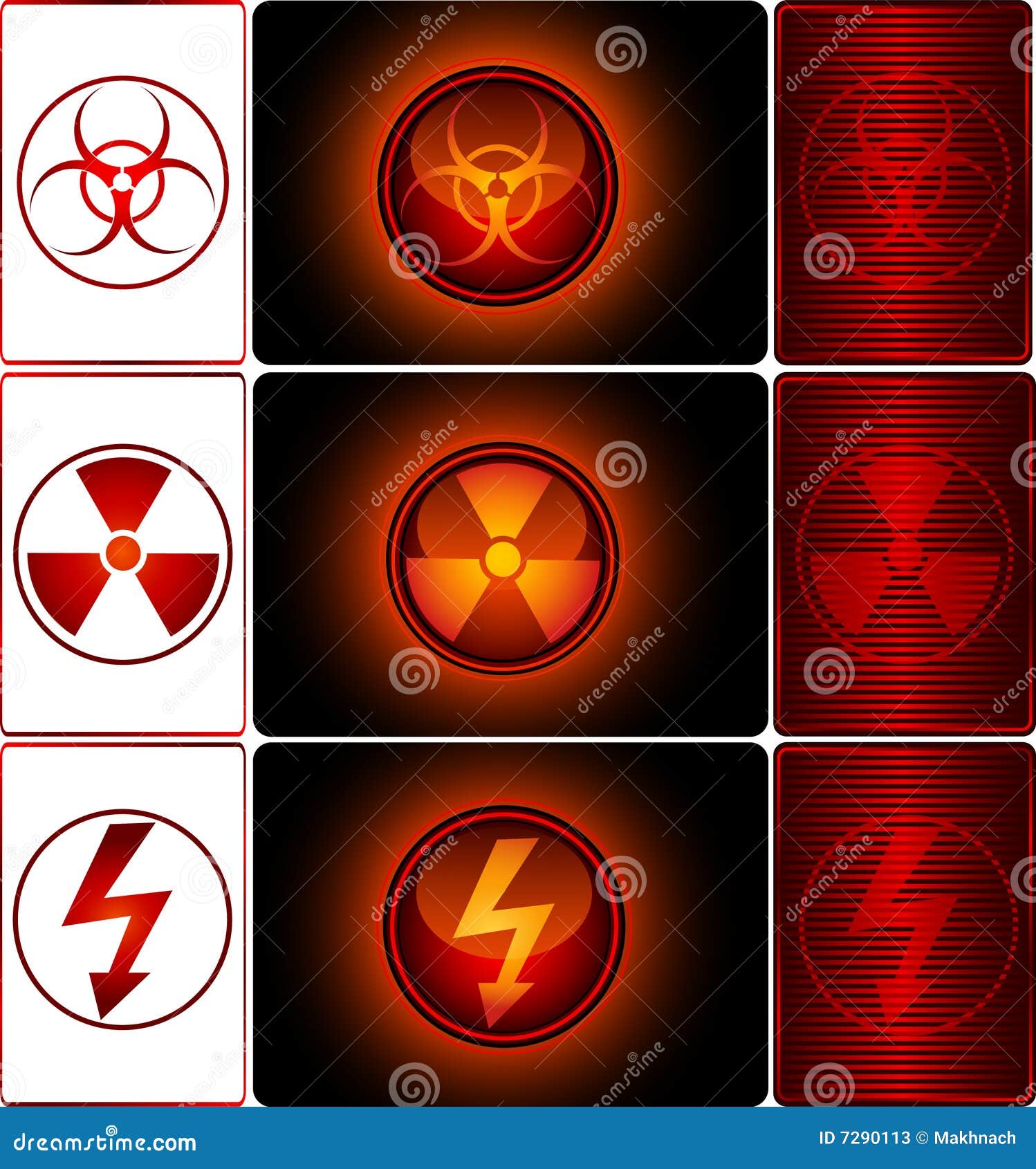 Signes de danger illustration de vecteur. Illustration du risqué - 7290113