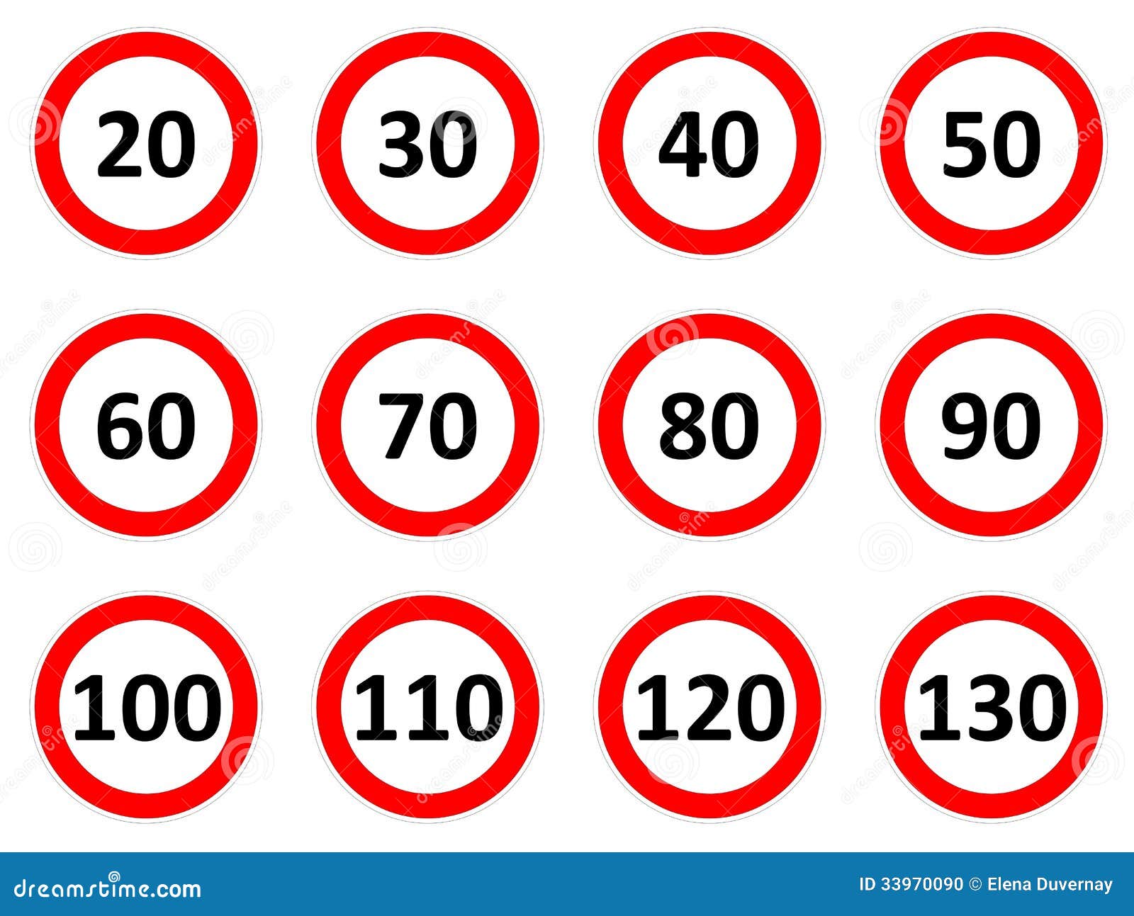 Signes De Limitation De Vitesse Illustration Stock - Illustration du ... Signes De Limitation De Vitesse Illustration Stock - Illustration du ...