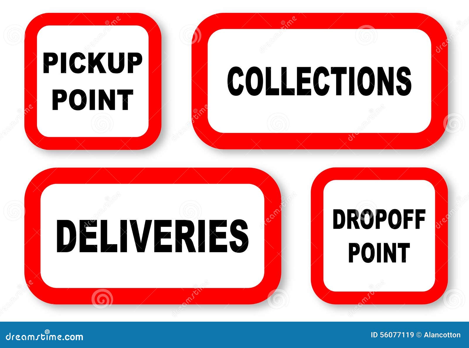 Signes de point illustration stock. Illustration du rectangle - 56077119