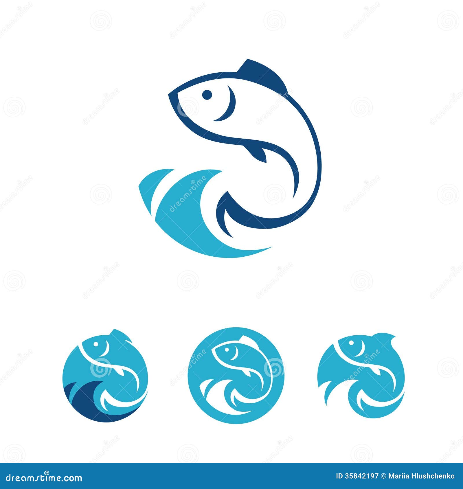 Signes de poissons illustration de vecteur. Illustration du seafood ...