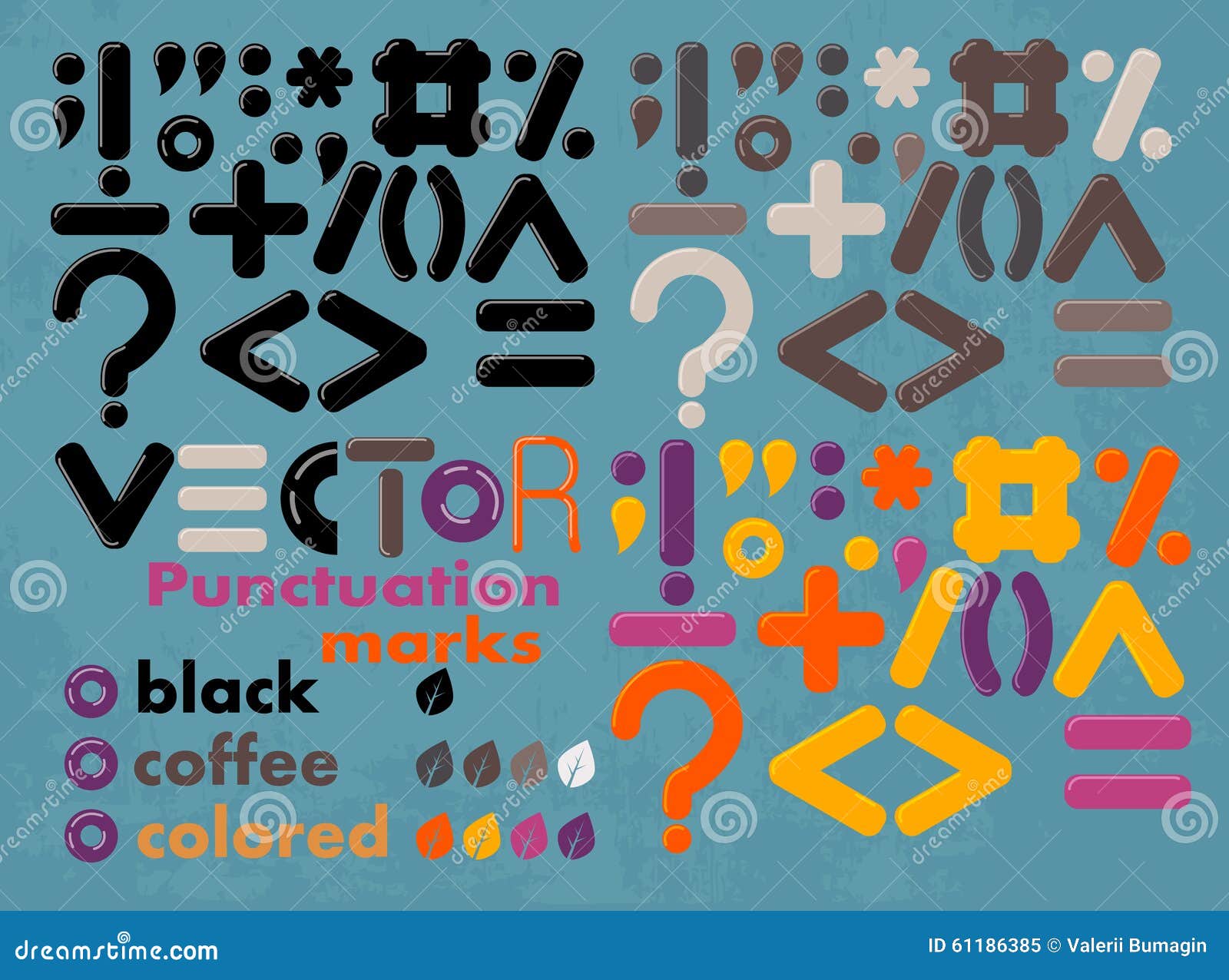 Signes De Ponctuation De Vecteur Illustration de Vecteur - Illustration ...