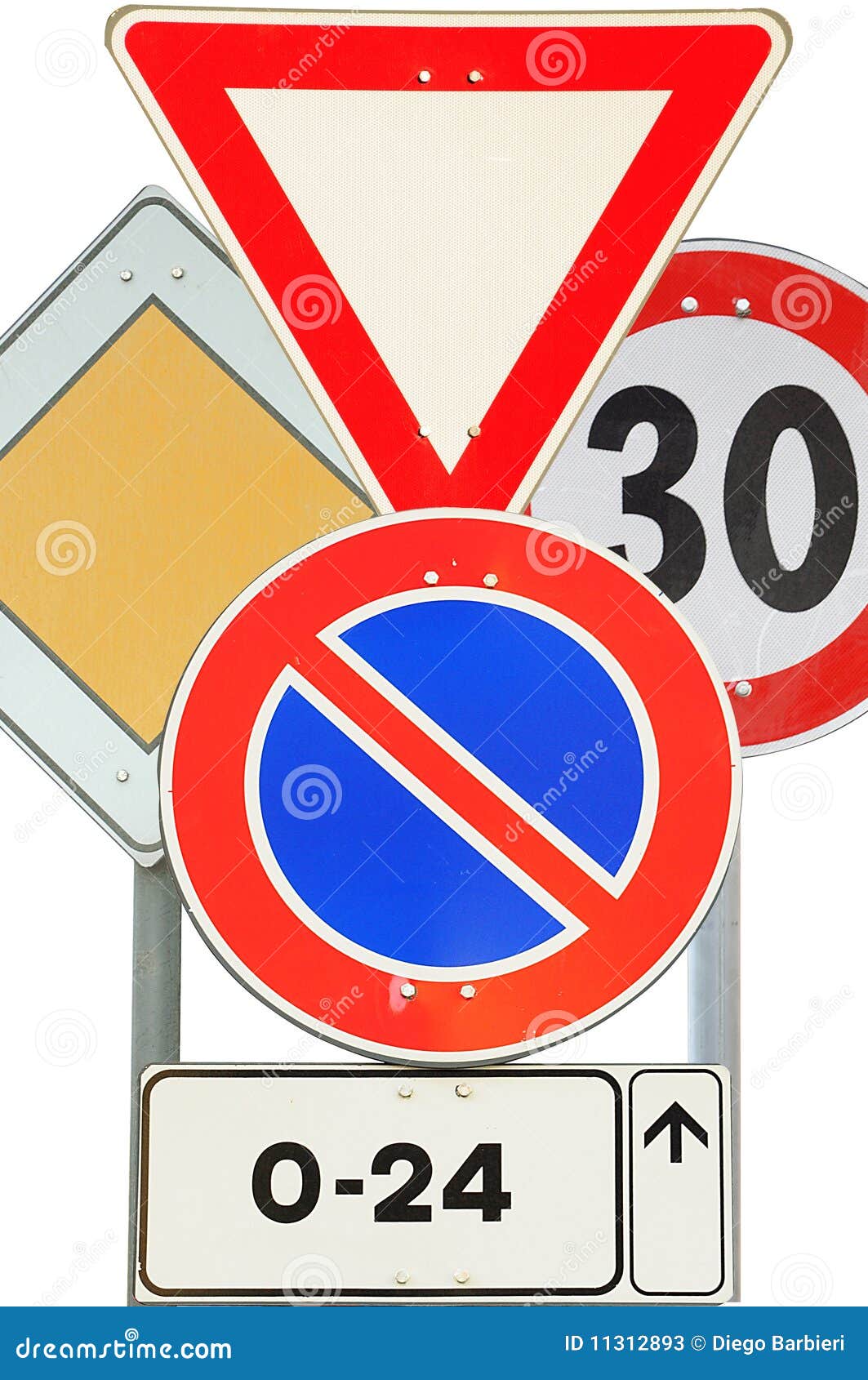 Signes de route image stock. Image du trente, limite - 11312893