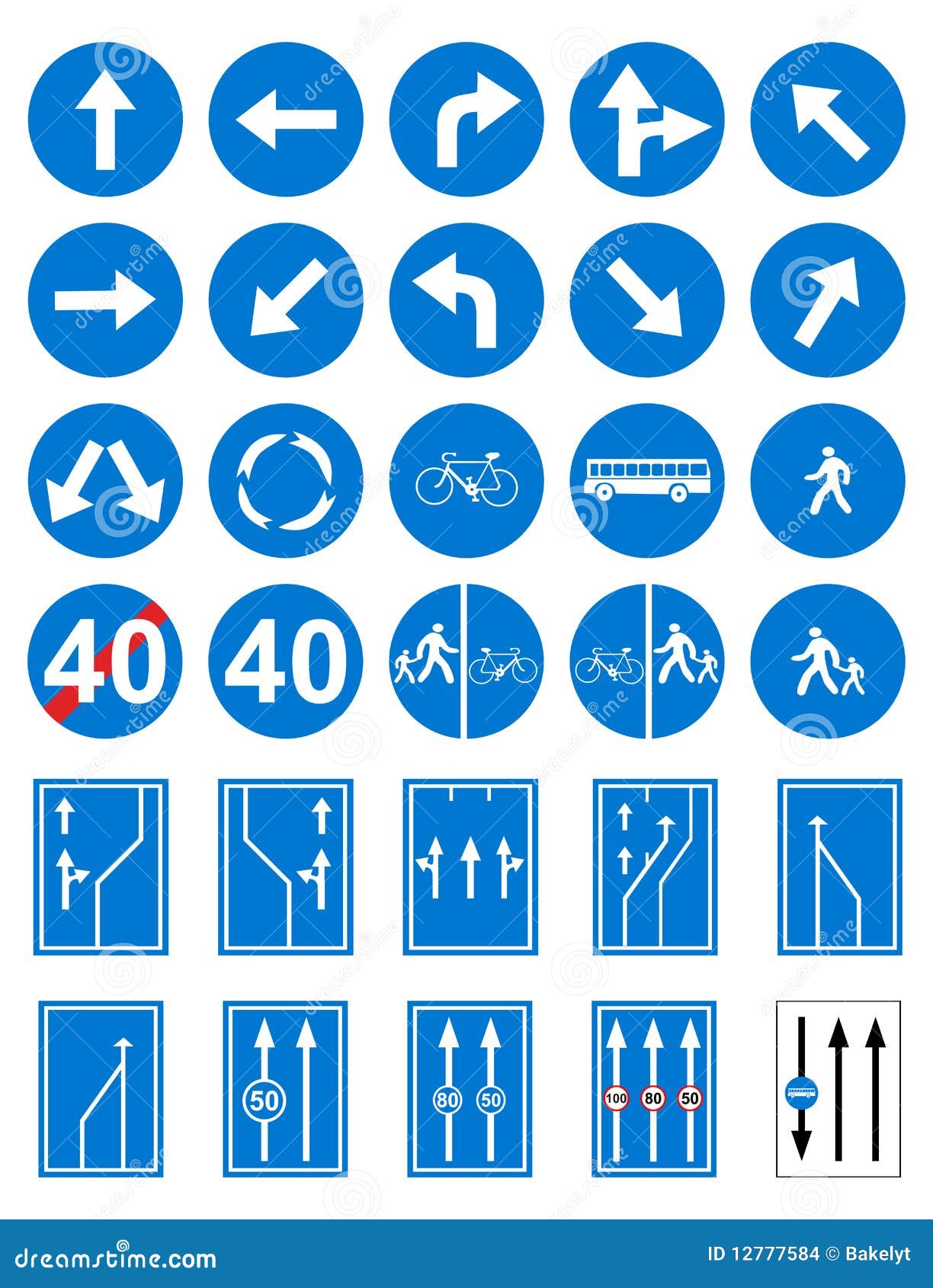 Signes de route illustration de vecteur. Illustration du médical - 12777584