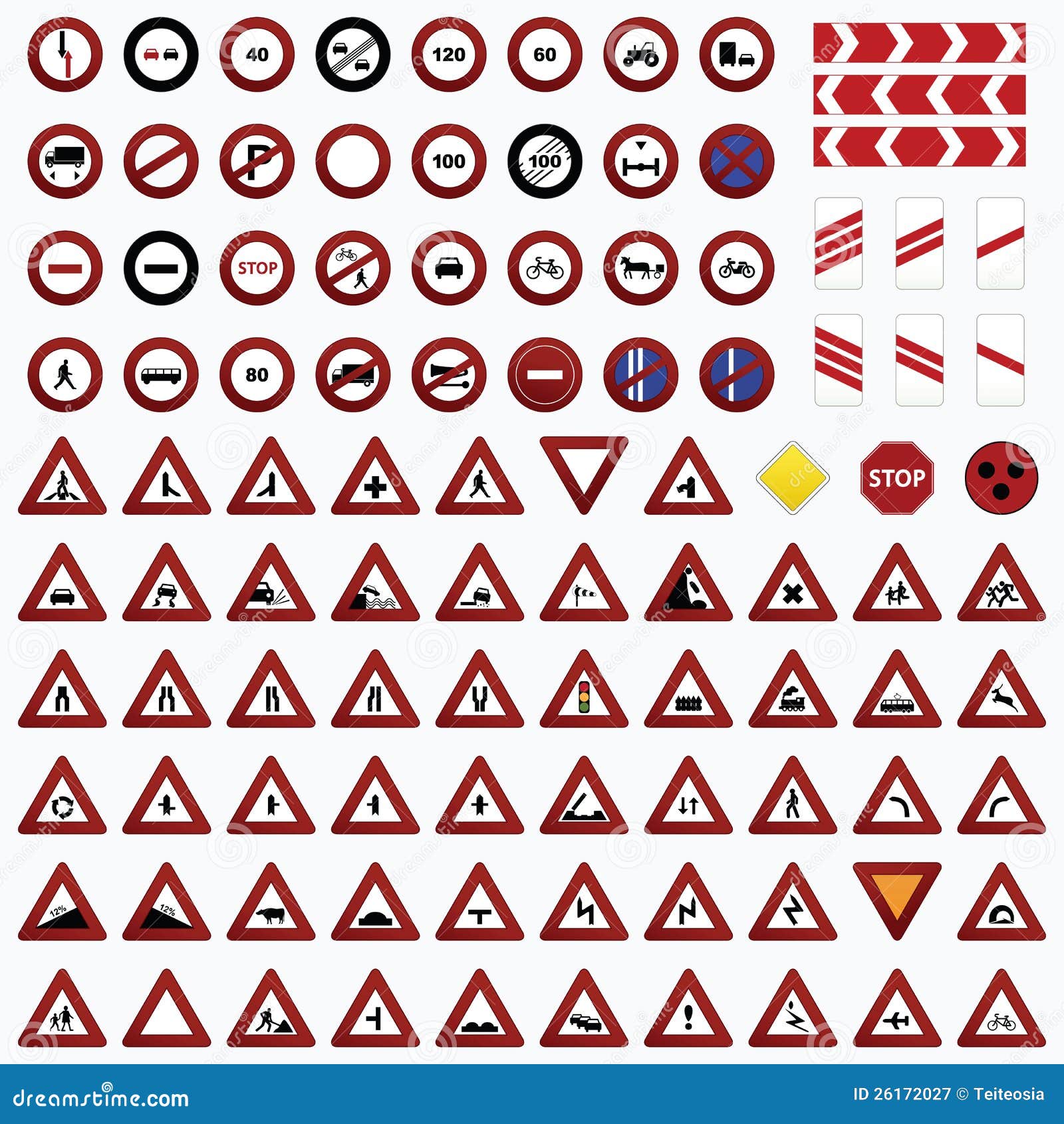 Signes de route illustration de vecteur. Illustration du illustration ...