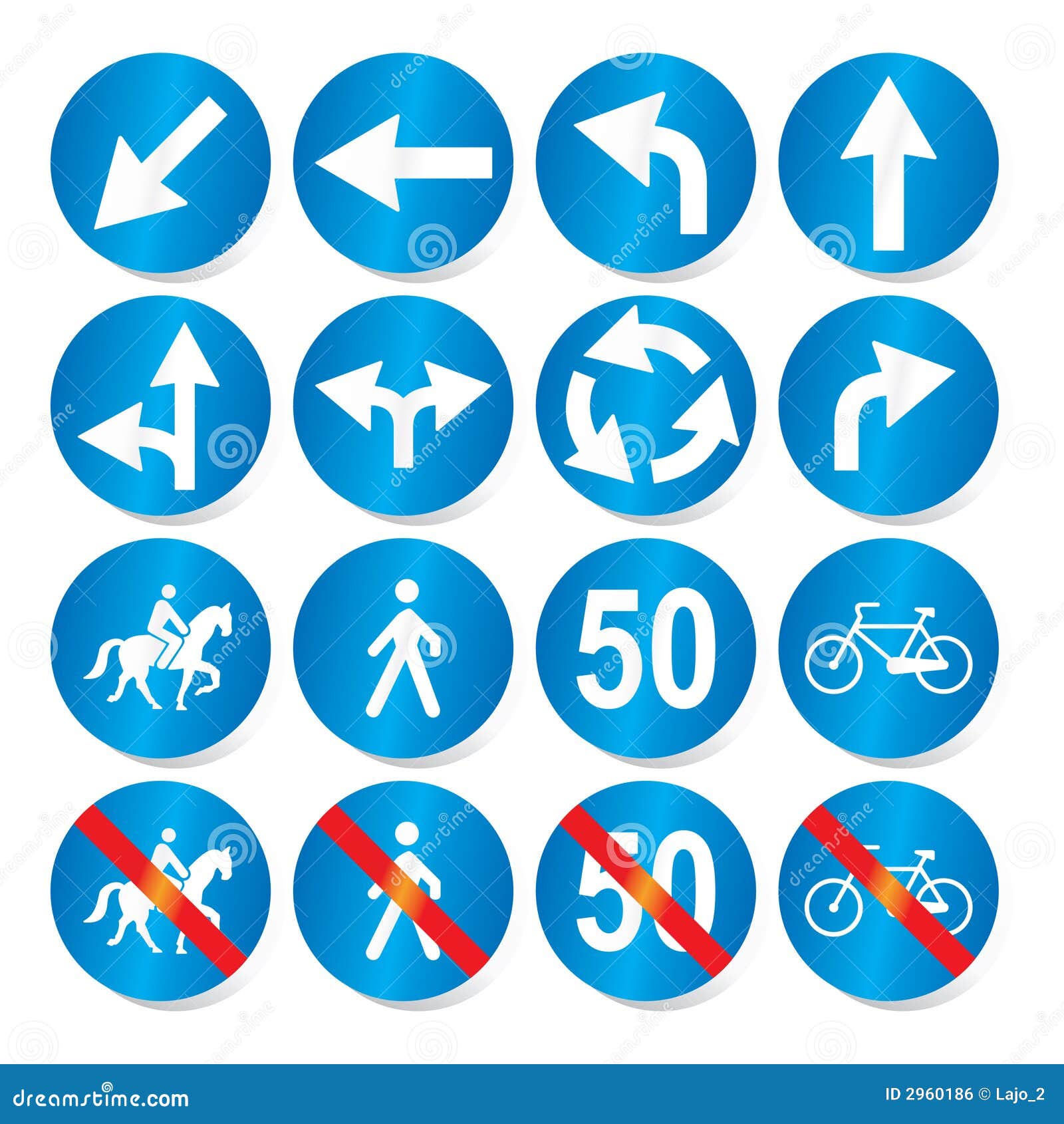 Signes de route illustration de vecteur. Illustration du signe - 2960186