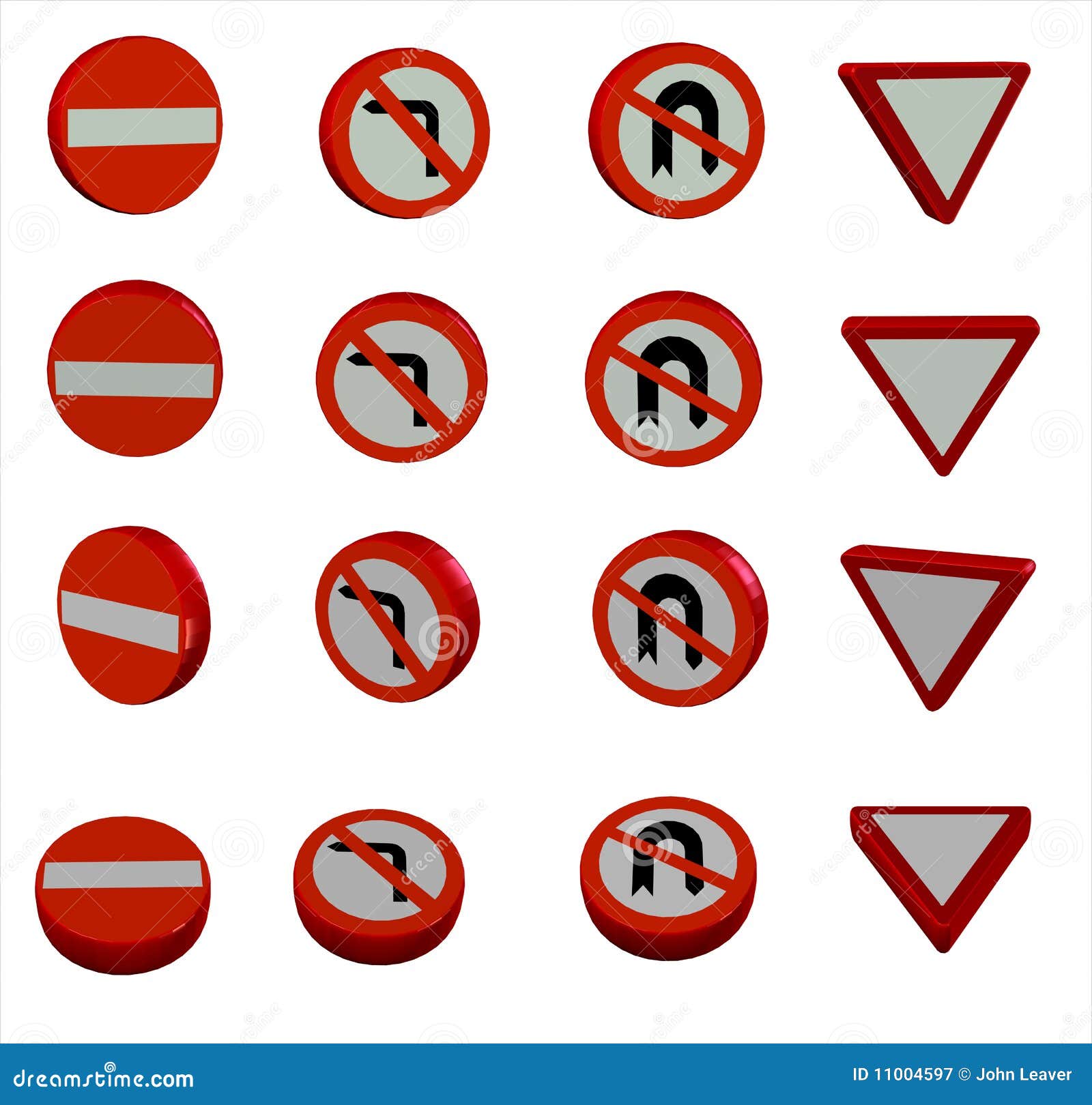 Signes de route 3D illustration stock. Illustration du indicateurs ...